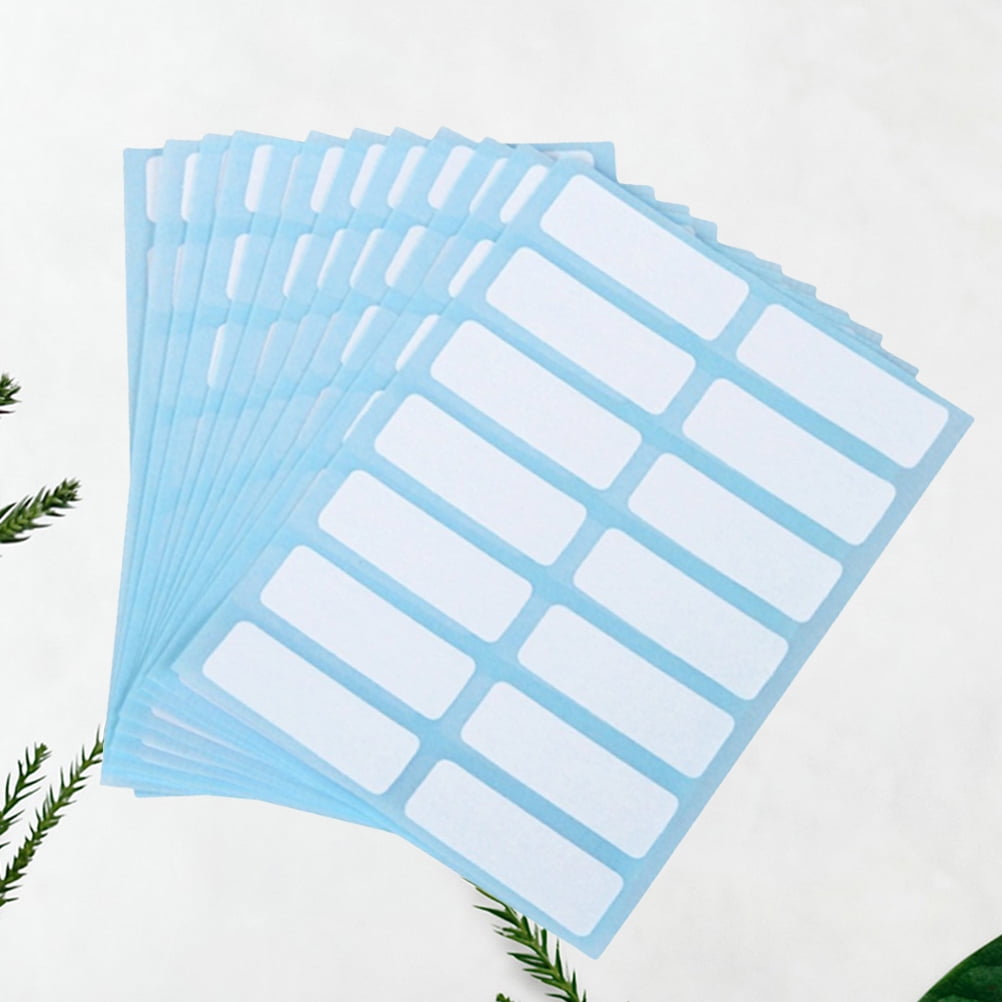 UPOUART 12Pcs Blank Label Stickers White for Organization Marking and ...