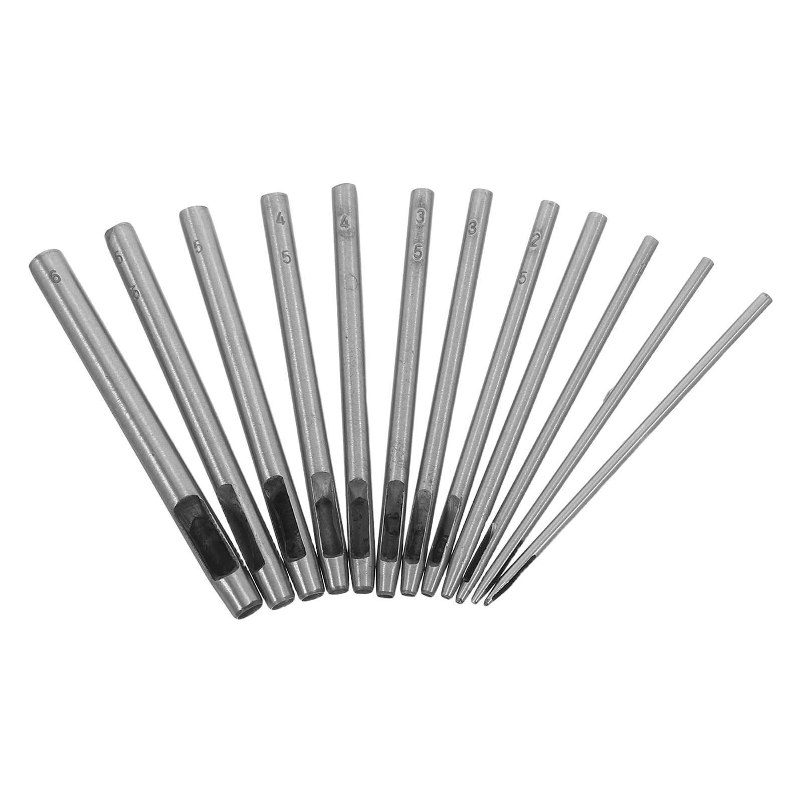 UPOUART 12Pcs Compact Steel Puncher Set for Round Hole Making on Belts ...