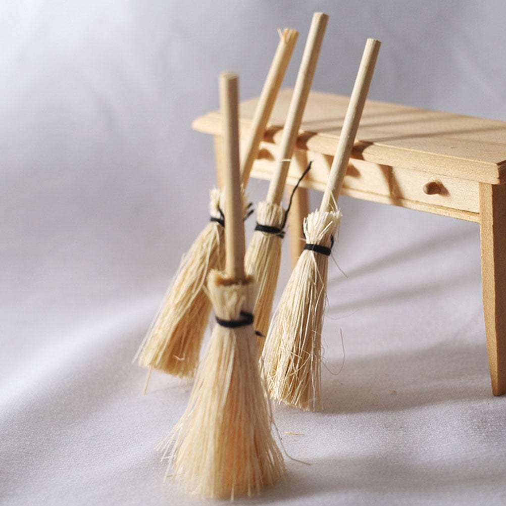 UPOUART 12Pcs Dollhouse Brooms Decorative Mini House Shape for Home ...