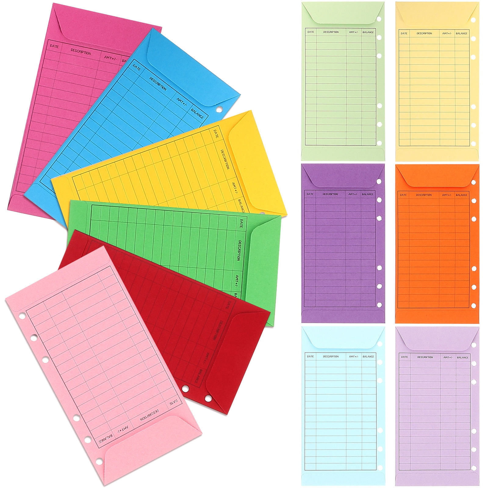 UPOUART 12Pcs Practical Cash Envelopes Multi Paper Budget Money System ...