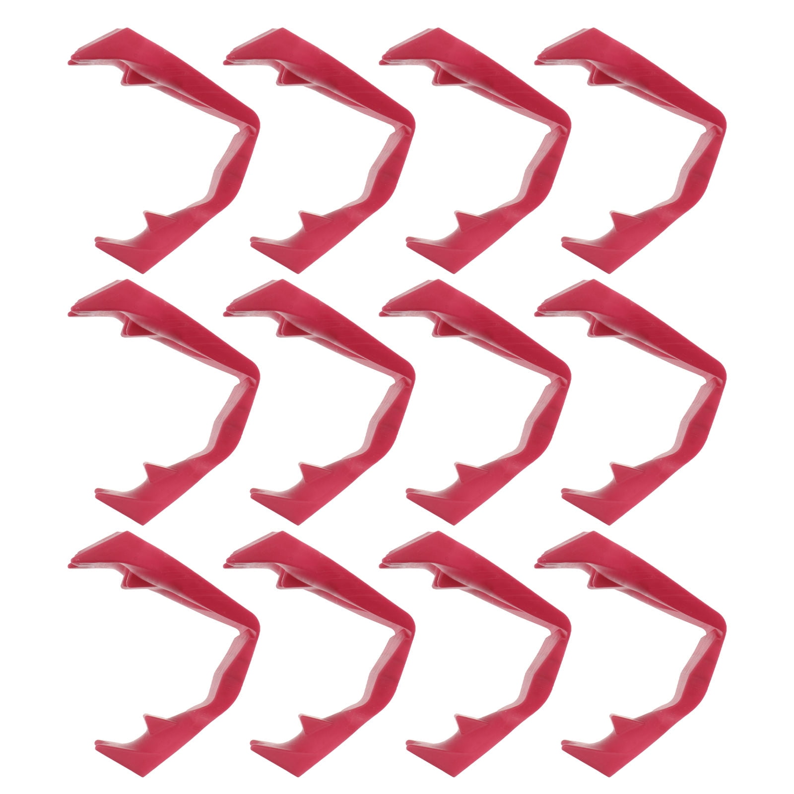 UPOUART 12Pcs Red Eating Clips Plastic Finger Tongs for Buffet Catering ...
