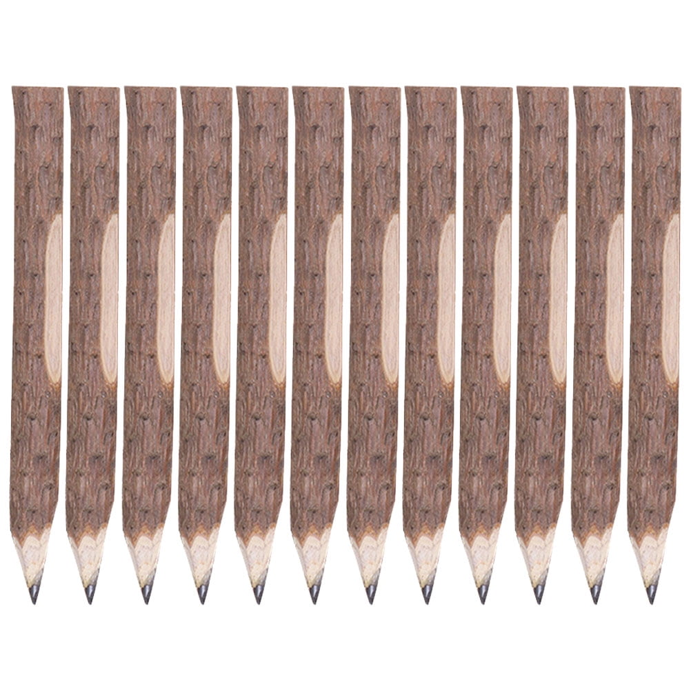 UPOUART 12pcs Long Wooden Pencils Rustic Style Party Prizes 5.1×0.4×0 ...