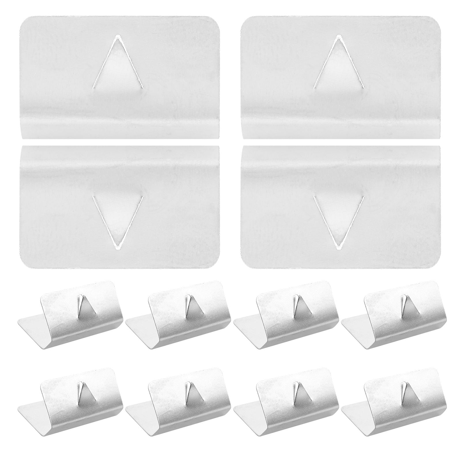 UPOUART 12Pcs Car Wind Deflector Secure Clips Silver Metal Easy ...