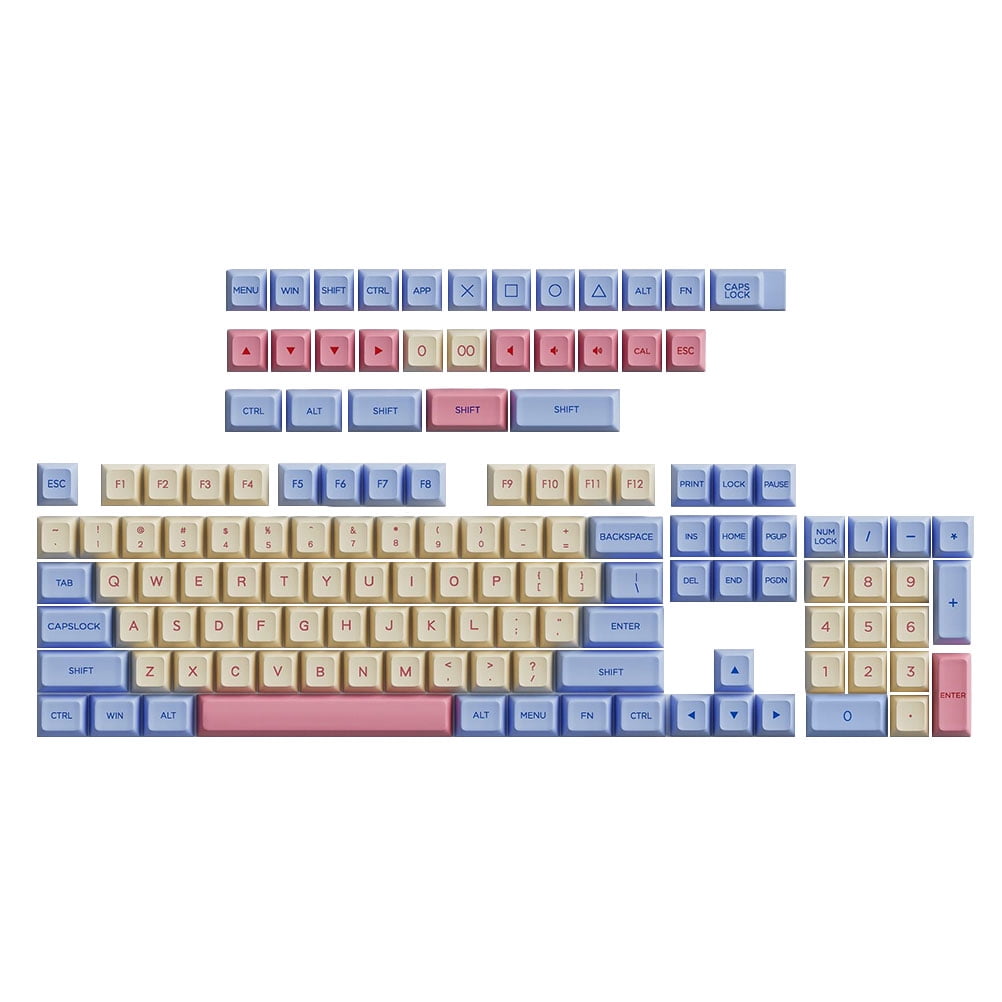 UPOUART 132Pcs Durable Plastic Key Cap Set for Mechanical Gaming ...