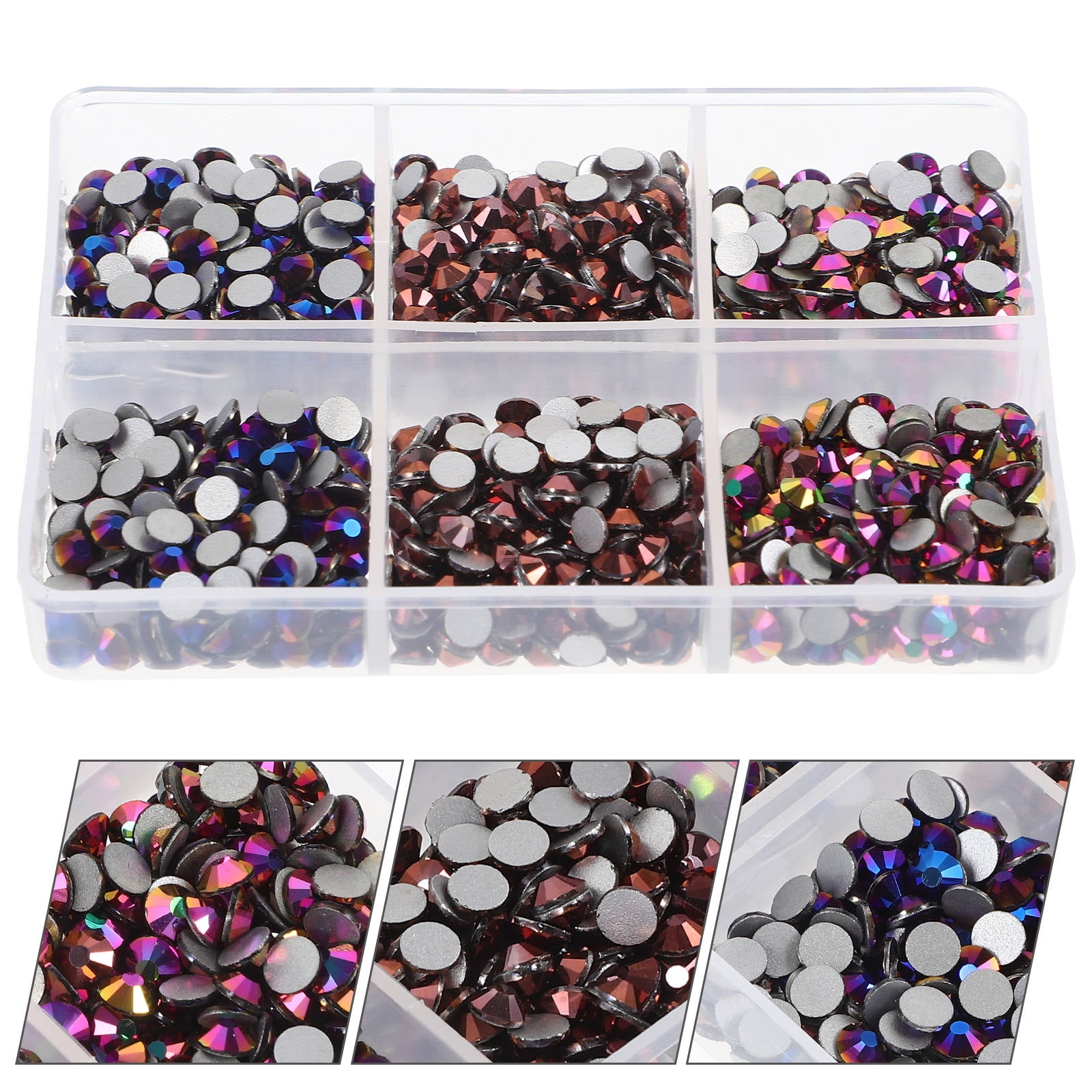 UPOUART 1440Pcs Iron on Rhinestones Assorted Gems for Decorating ...