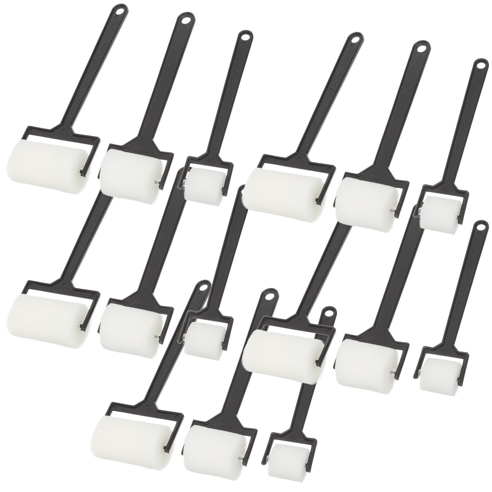 UPOUART 15Pcs Kids Craft Paint Rollers Black EVA Sponge for Home DIY ...