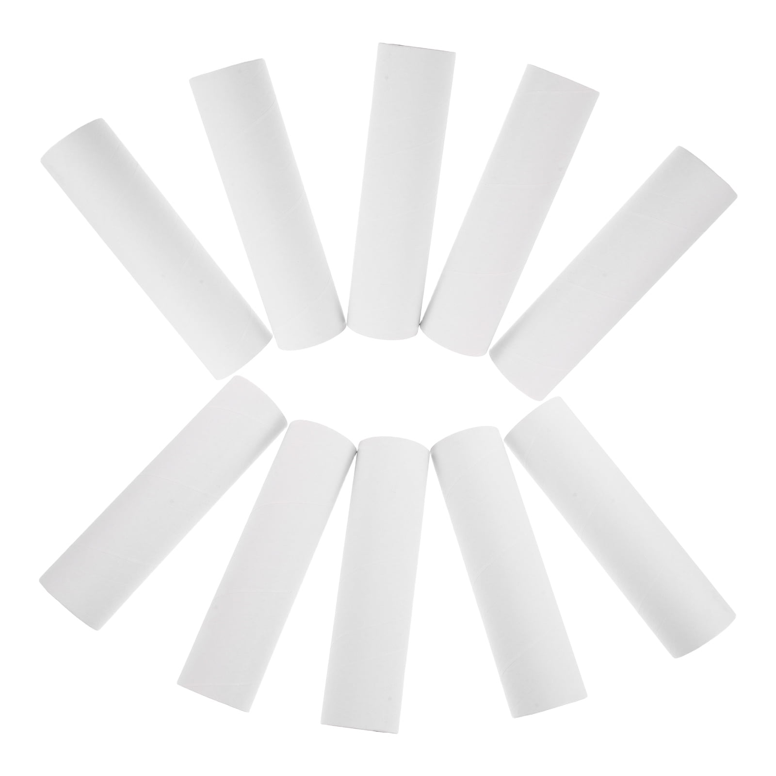 UPOUART 15Pcs Sturdy White Paper Craft Tubes for Painting Drawing and ...