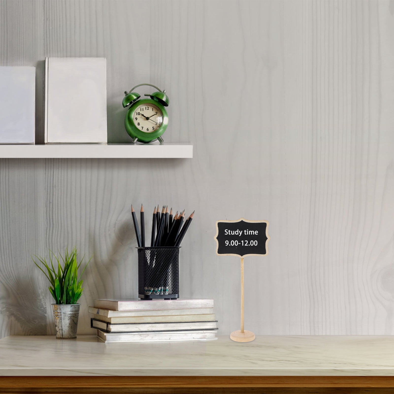 UPOUART 16Pcs Birch Blackboard Notice Board Black - Walmart.com