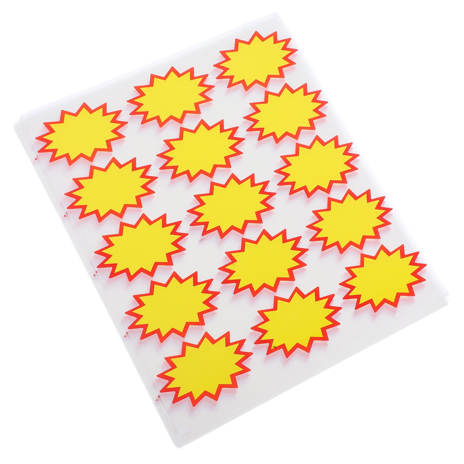 UPOUART 180Pcs Handwritten Price Stickers Yellow Sale Tags for ...
