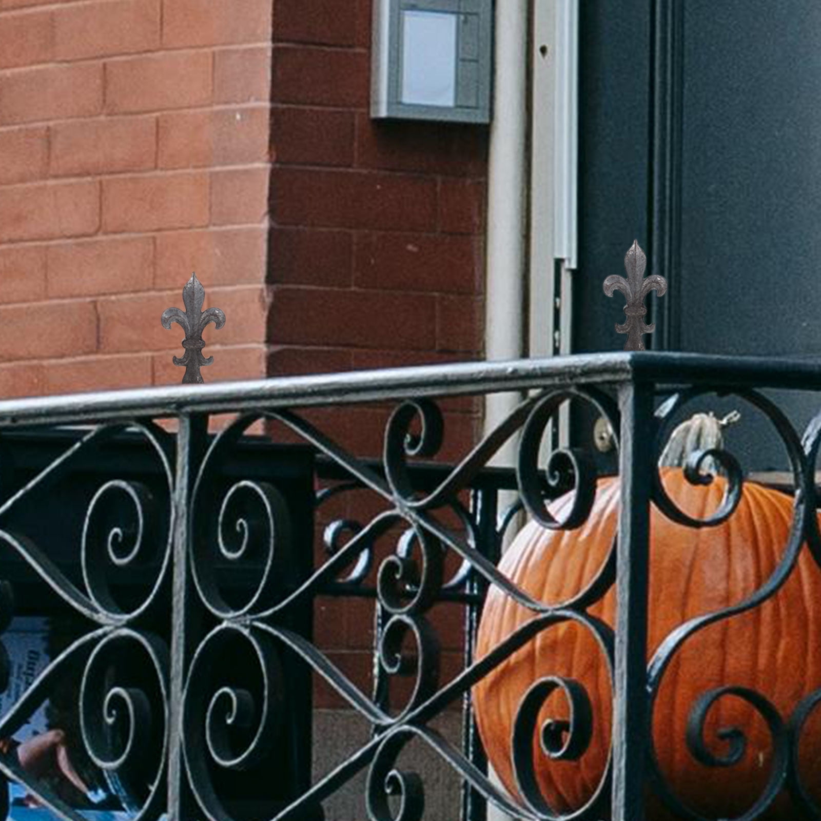 UPOUART 1Pack Iron Fence Toppers Decorative European Design For Garden ...