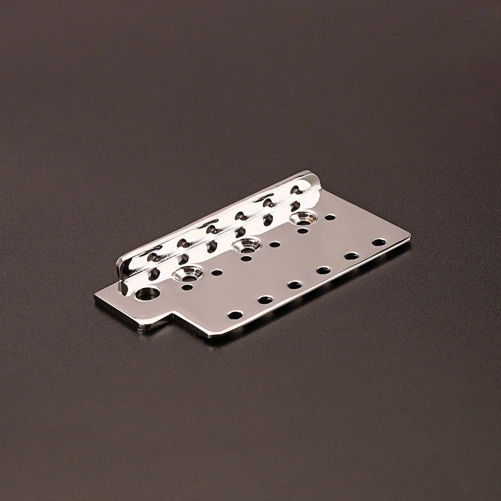 UPOUART 1Pack Metal Guitar Bridge Plate Silver Rectangular For Electric ...