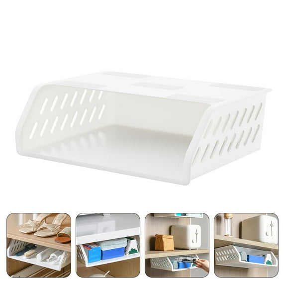 UPOUART 1Pack Plastic Storage Shelving for Kitchen Use with Stepped ...