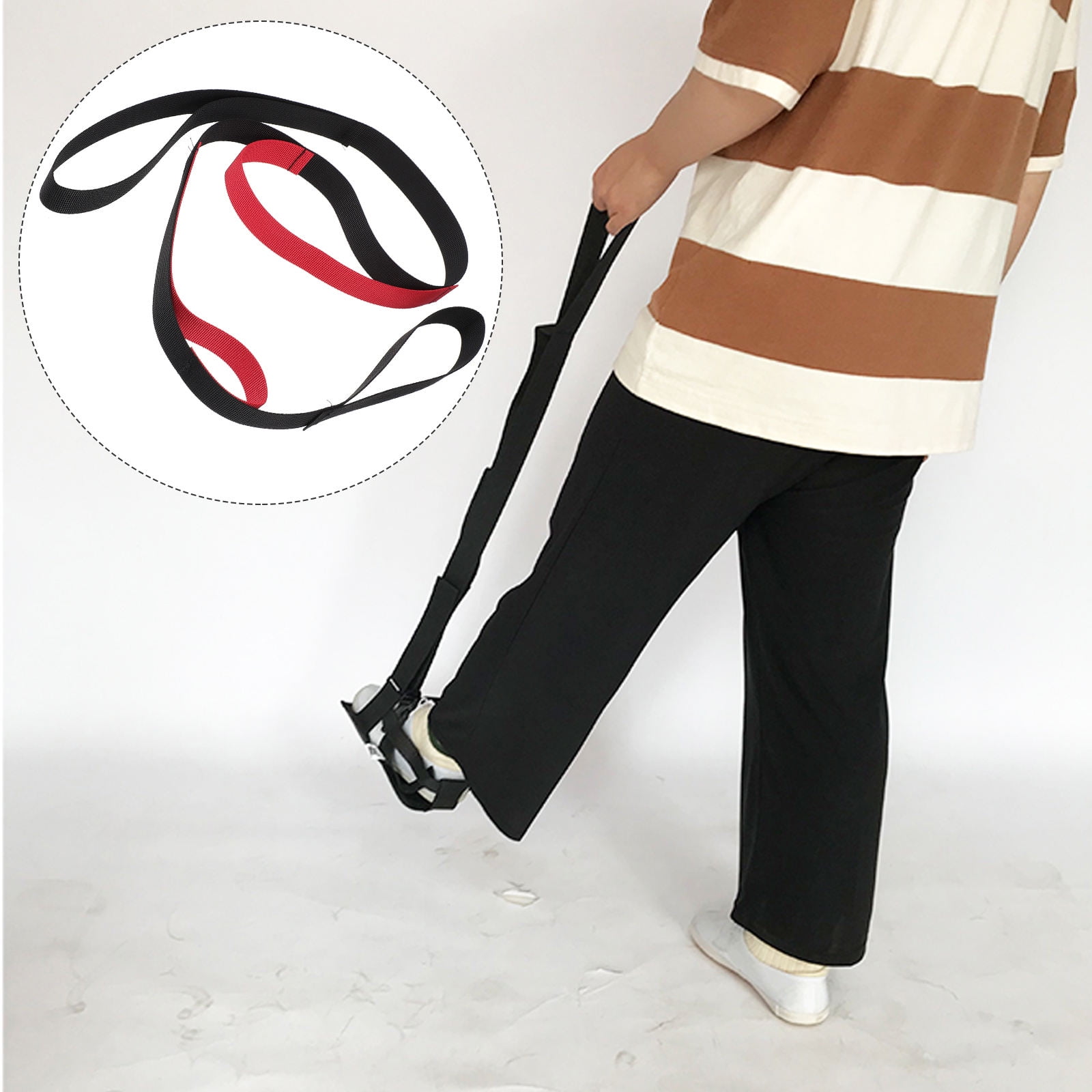 UPOUART 1Pack Red Imitation Nylon Leg Lifter Strap for Rehabilitation ...