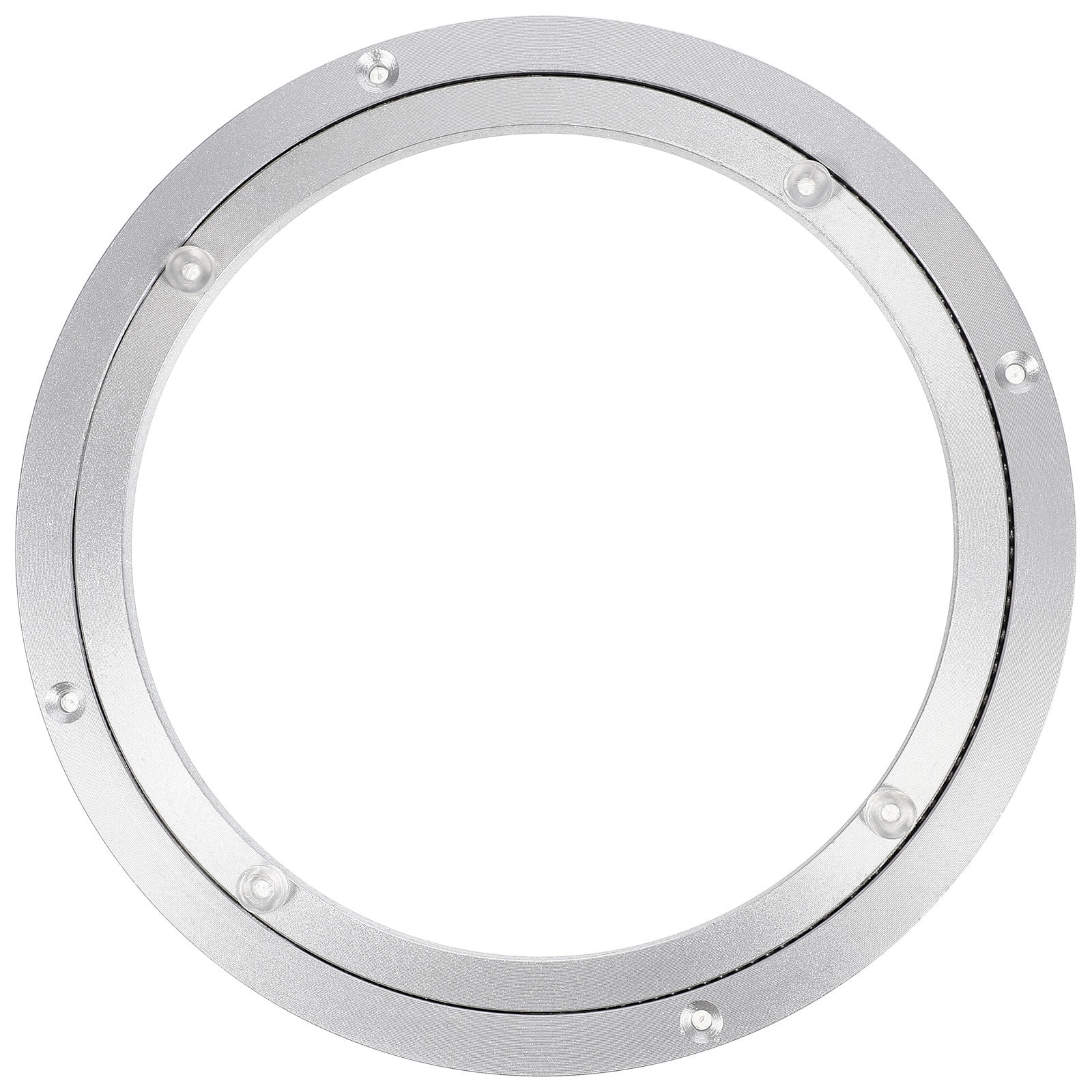 UPOUART 1Pack Tabletop Food Turntable 360 Degree Rotation Silver Round ...