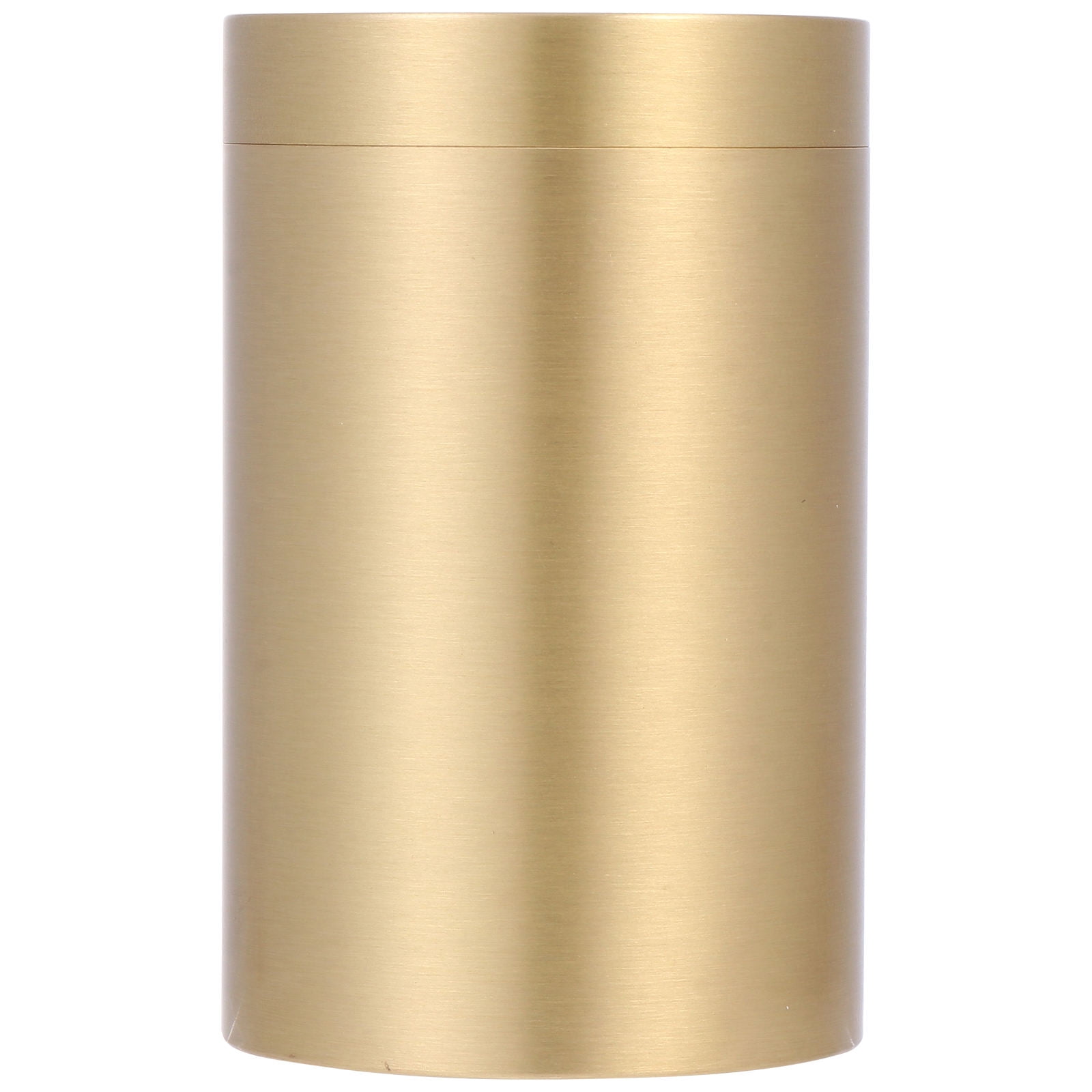 UPOUART Portable Tea Storage Can Copper Golden 1Pcs 2.8x1.8x1.8in ...