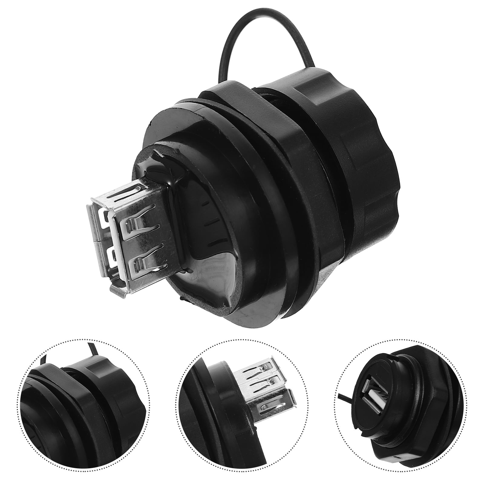 UPOUART 1Pack Usb Male to Usb Female Adapter Black Plastic Metal Fast ...