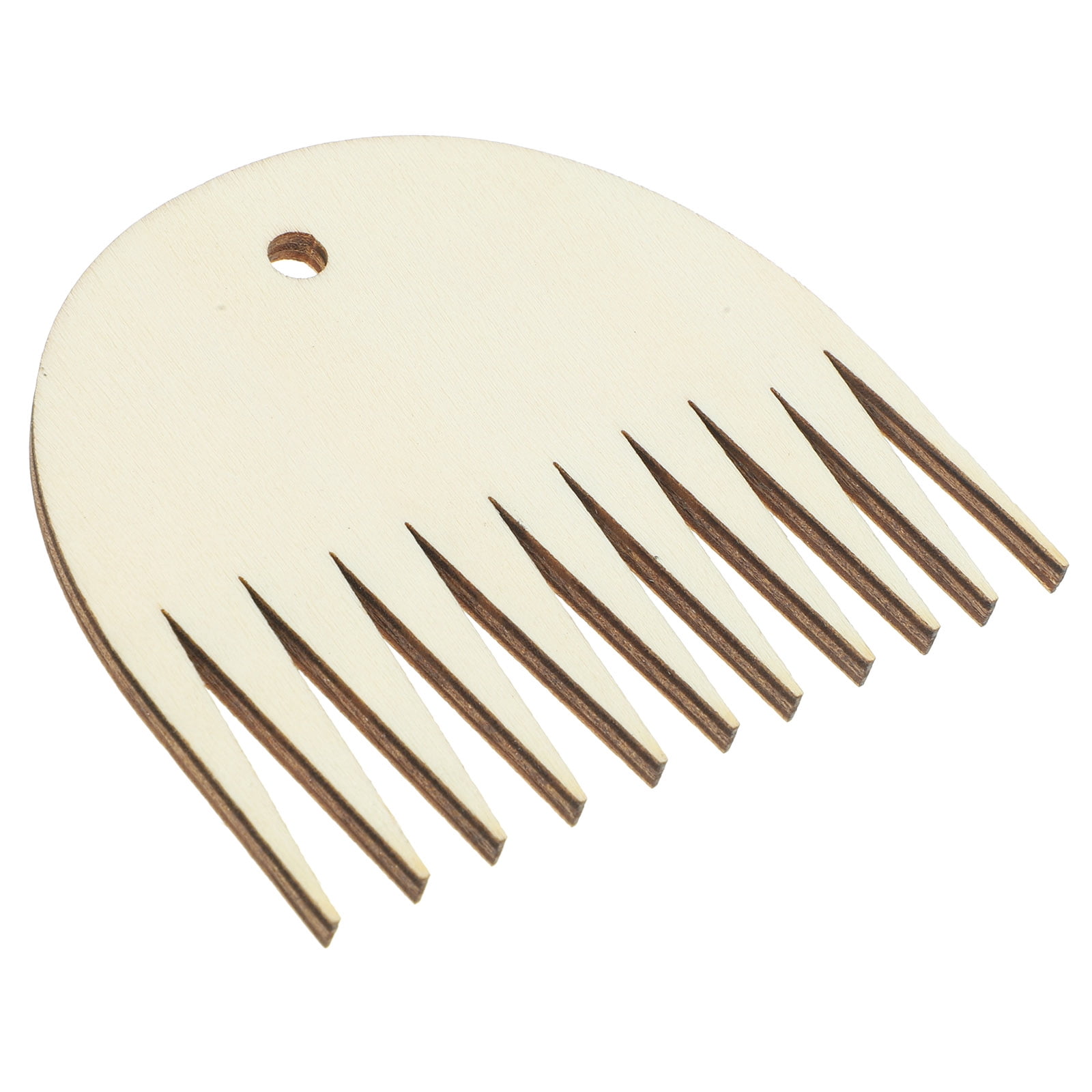 UPOUART Wooden Tapestry Weaving Comb Beige Smooth Sanded Accessory for ...