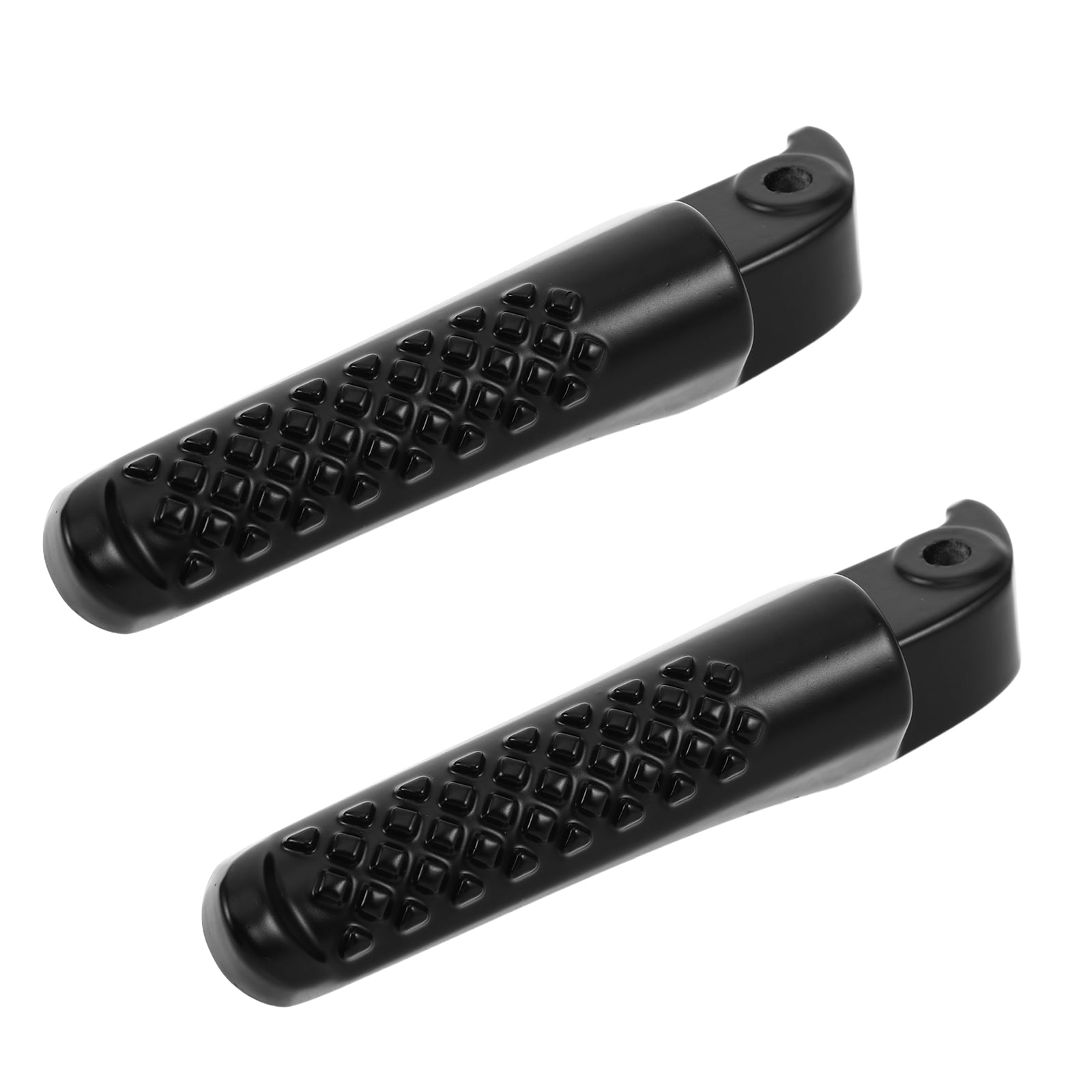 UPOUART 1Pair Foldable Motorbike Footrest Kit Aluminum Alloy Black ...