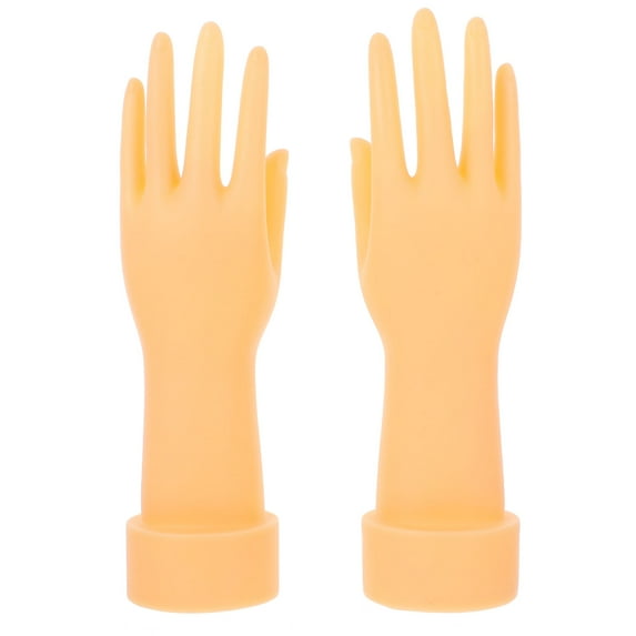 UPOUART 1 Pair Beige Plastic Hand Model Display Holder for Desktop ...