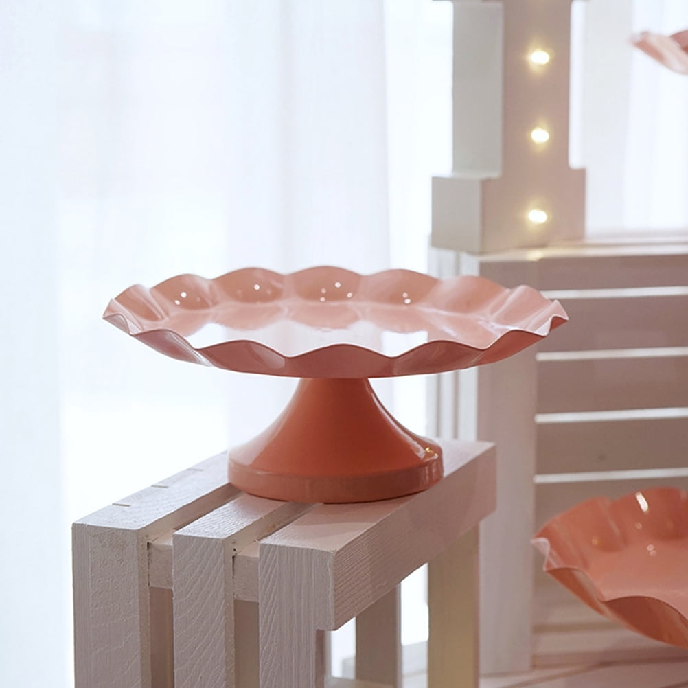 UPOUART 1Pc Elegant Pink Iron Dessert Stand for Weddings Birthdays and ...