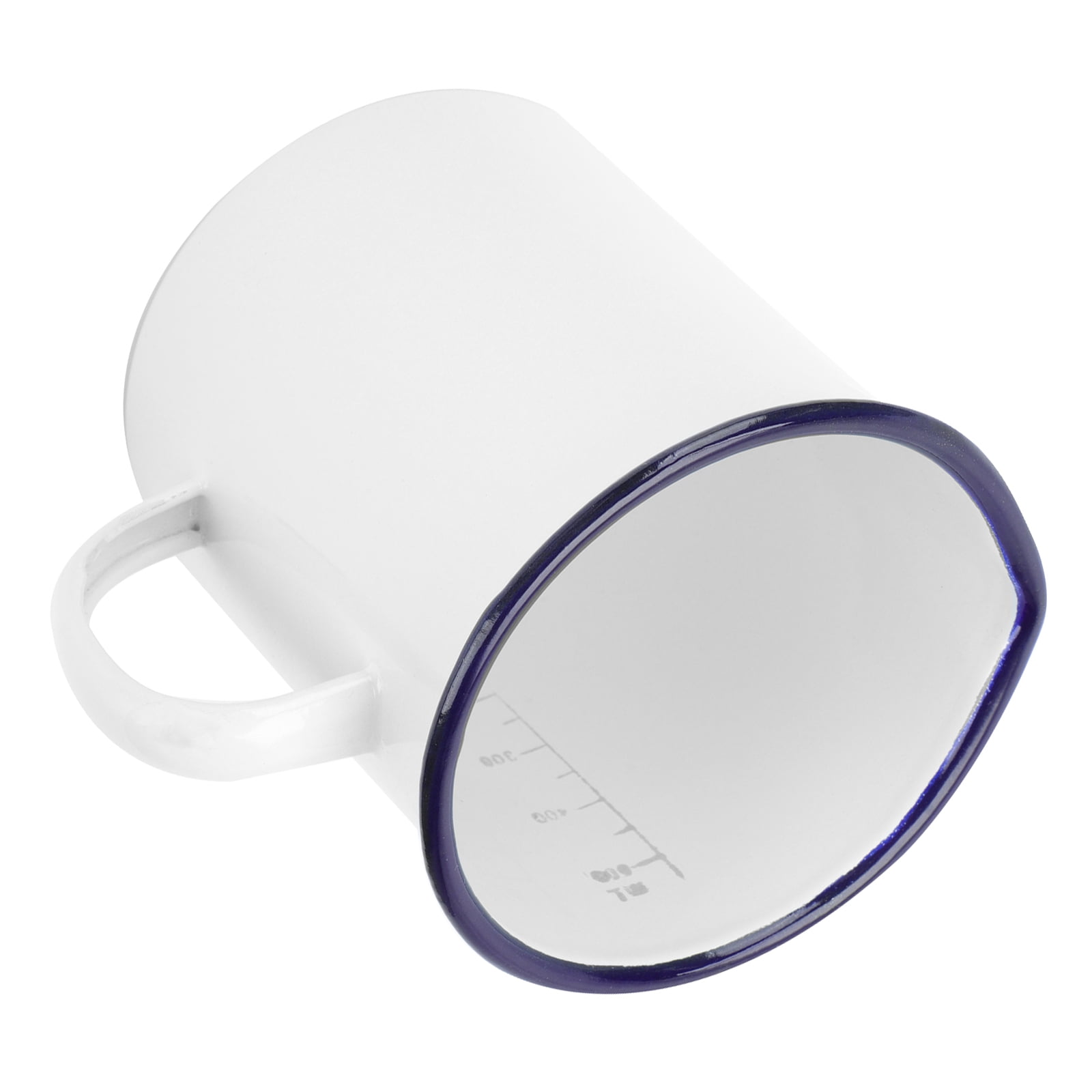 UPOUART 1Pc White Multi Functional Enamel Drinking Cup with Handle and ...