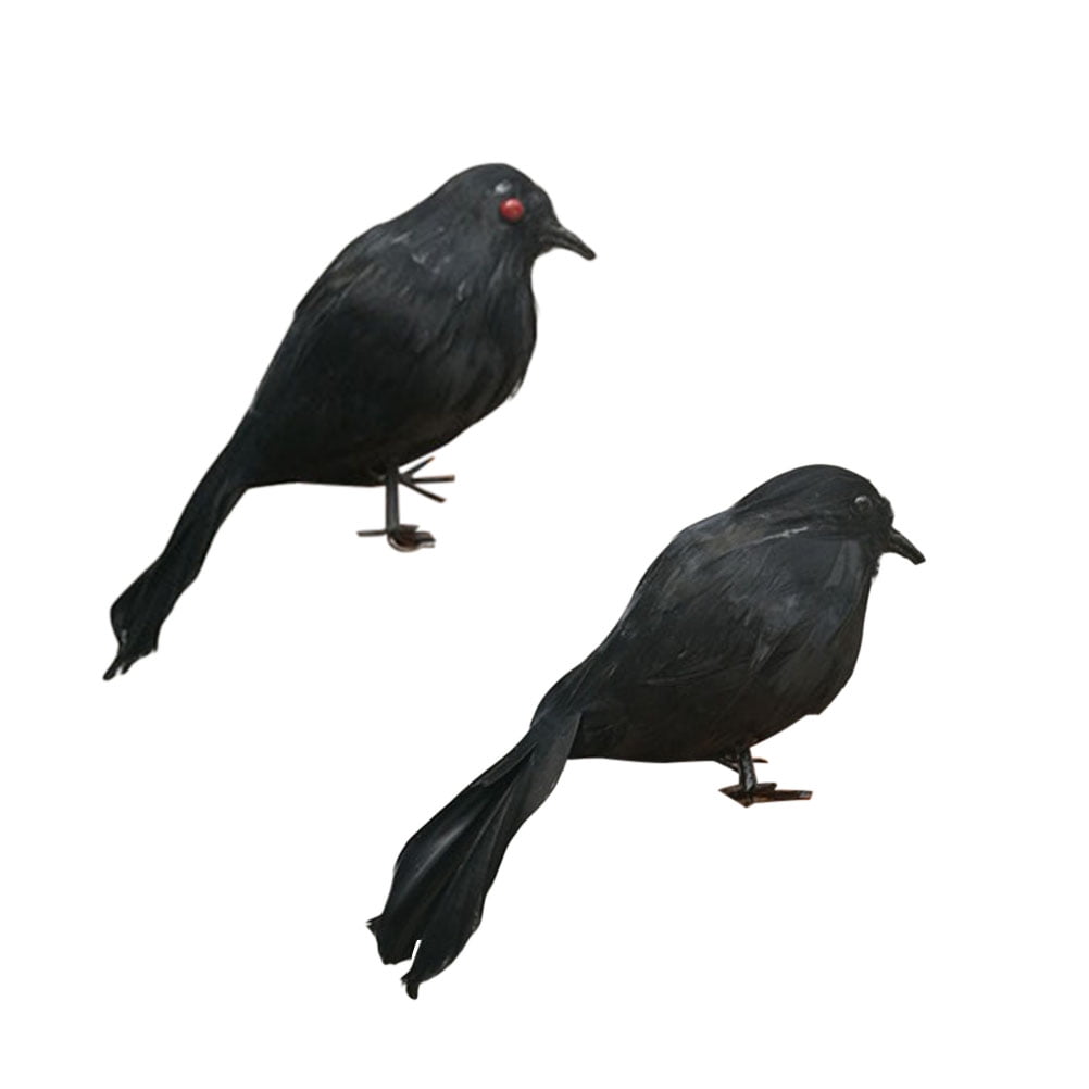 UPOUART 1Pcs Birds Figurine Realistic Crows for - Walmart.com
