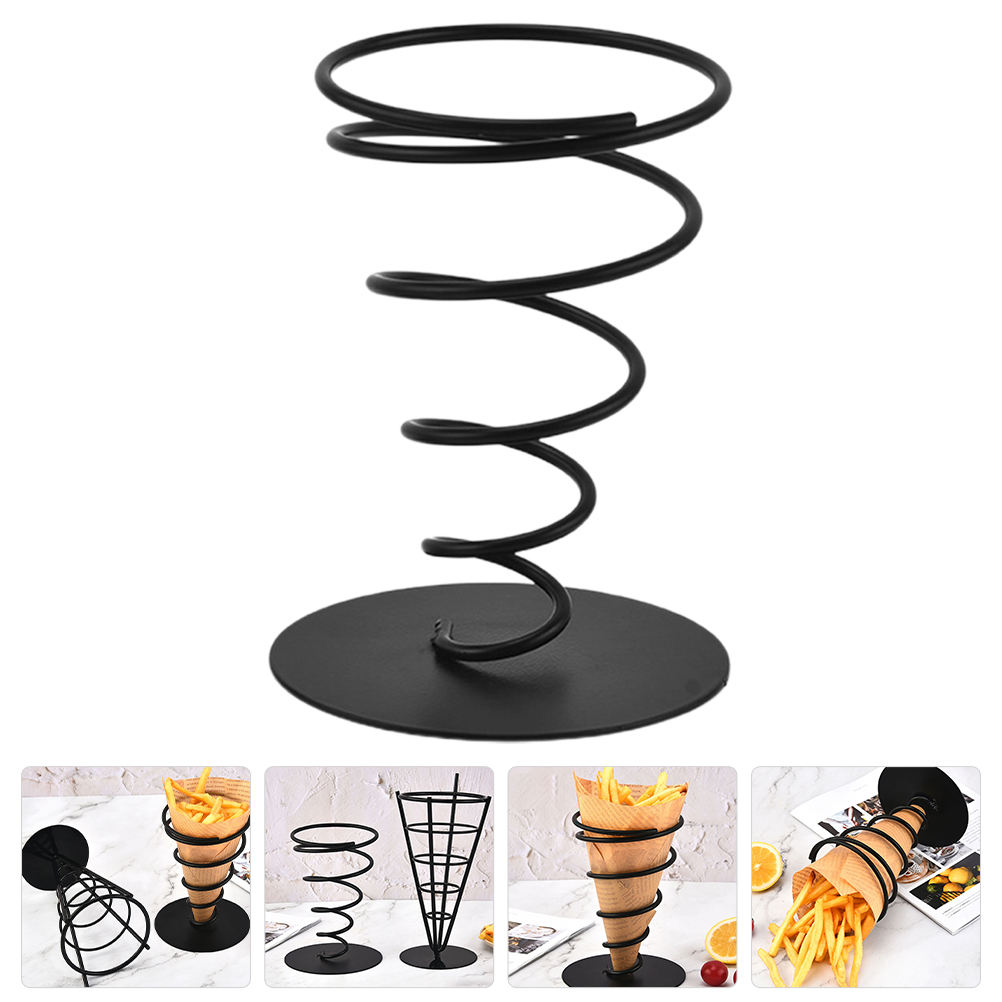 UPOUART Snack Holders Iron Wire Black 1Pcs 6.29X4.72X4.13in - Walmart.com