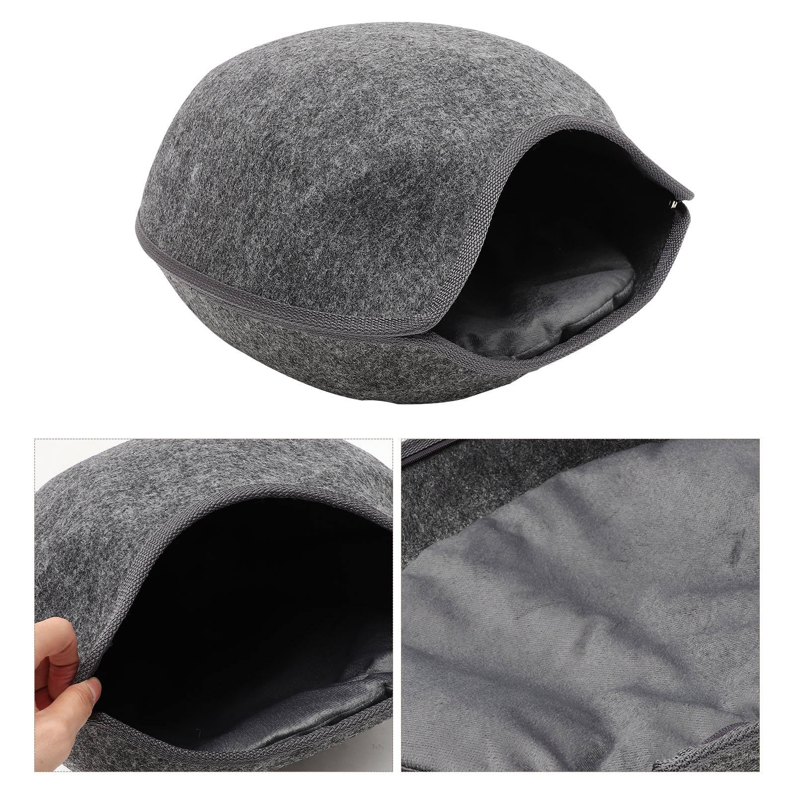 UPOUART Cat Sleeping Bed Wool Soft Cotton 1Pcs 18.5X14.9X9.8In ...