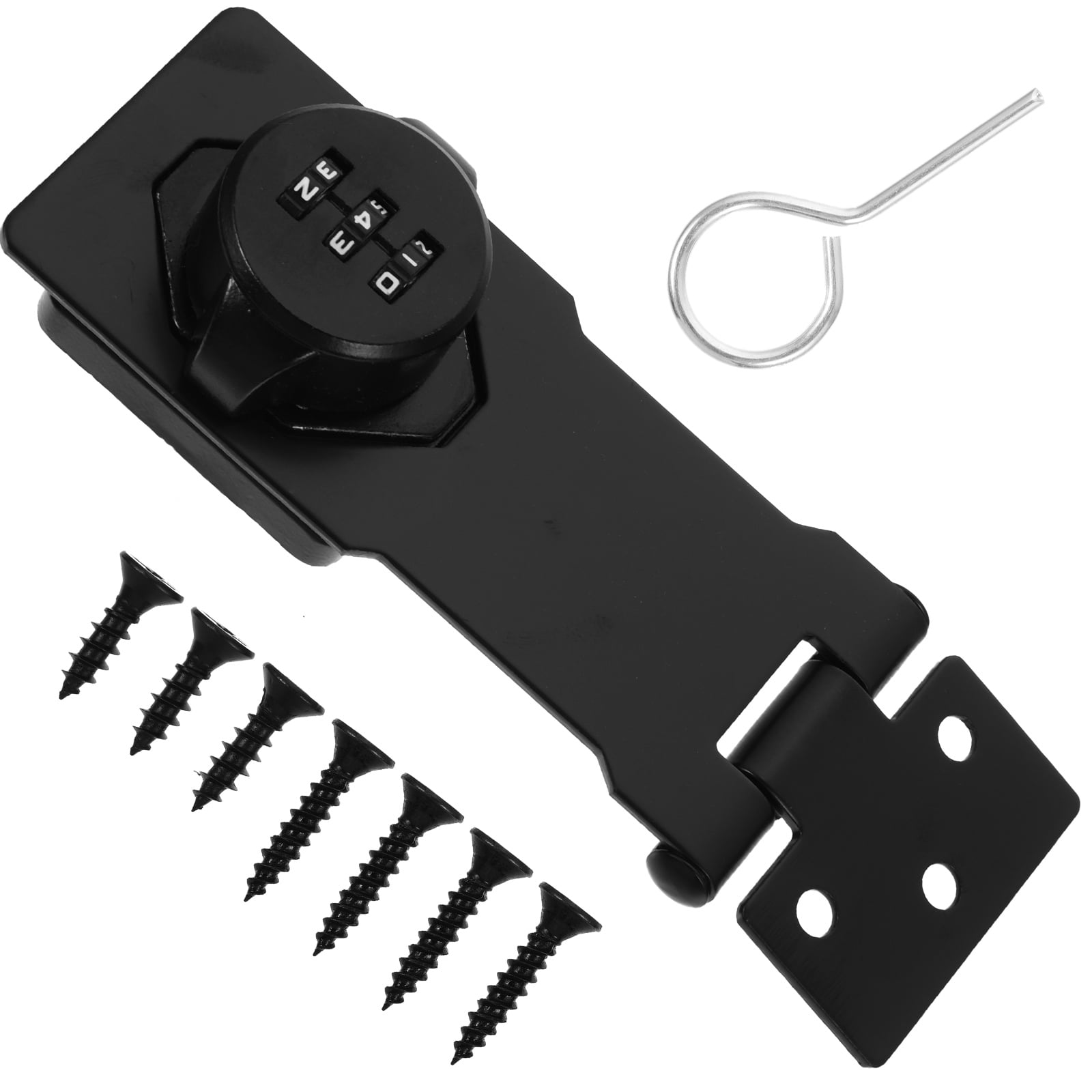 UPOUART Password Cabinet Lock Anti-Theft Zinc Alloy Security Lock Black ...
