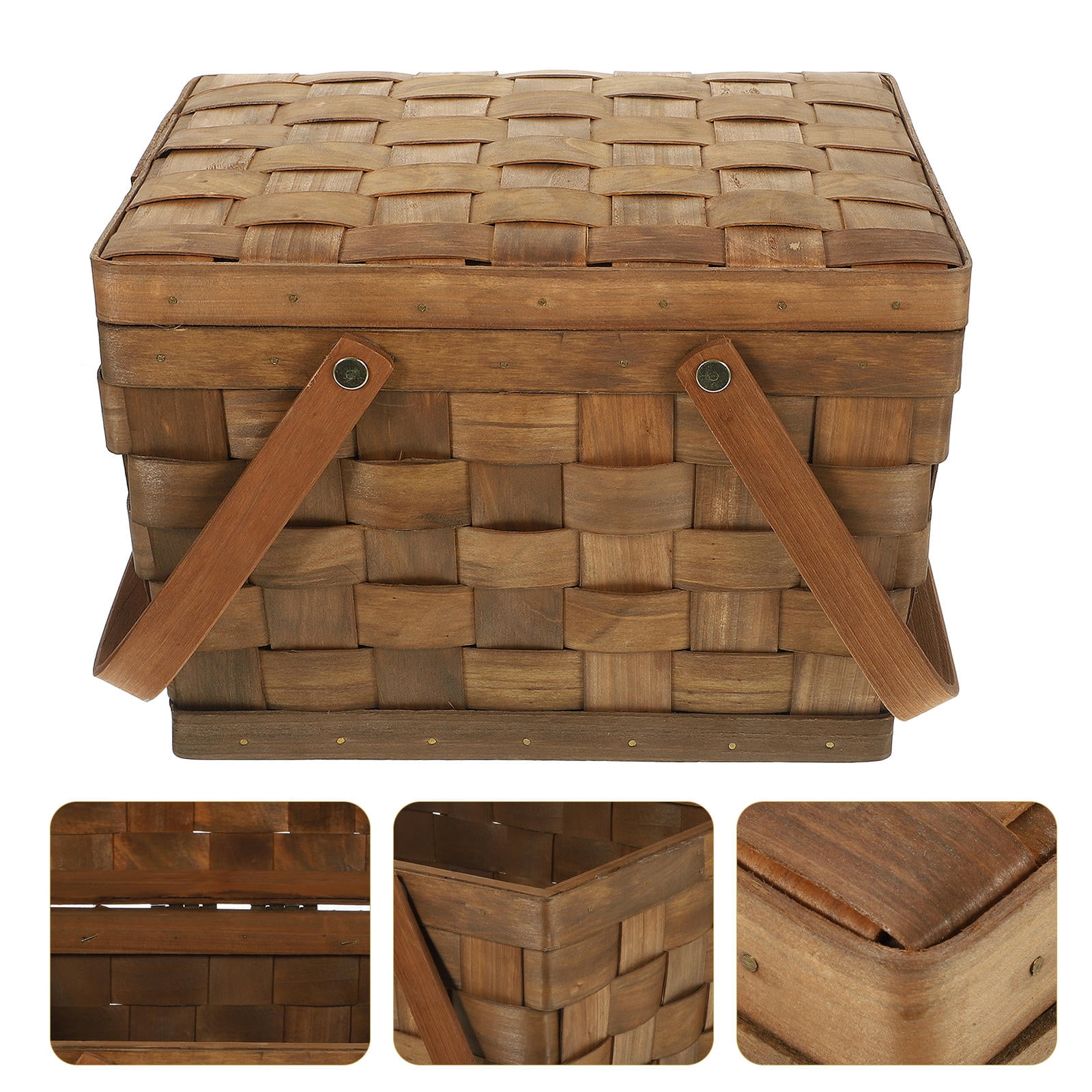 UPOUART Outdoor Storage Basket Picnic Basket Coffee Plastic 1Pack ...