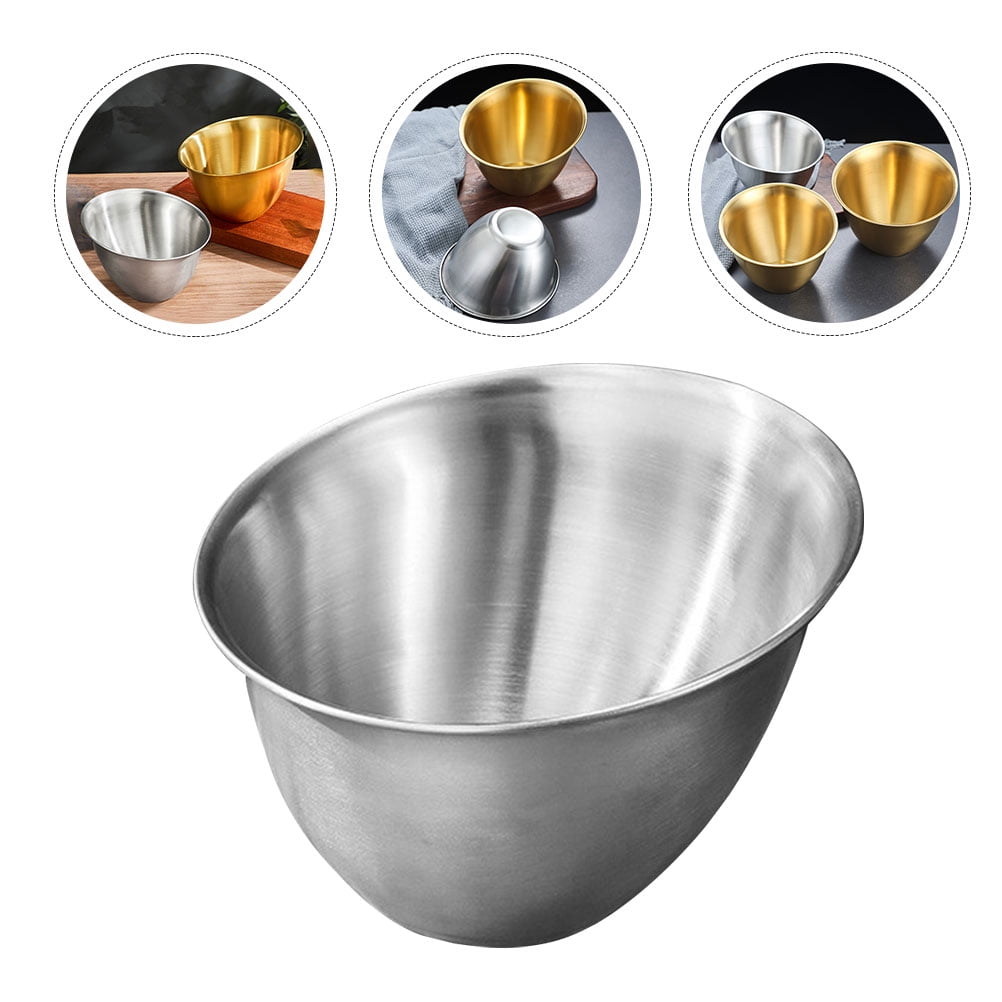 UPOUART Stainless Steel Lettuce Bowl Silver Home Use Easy to Clean and ...