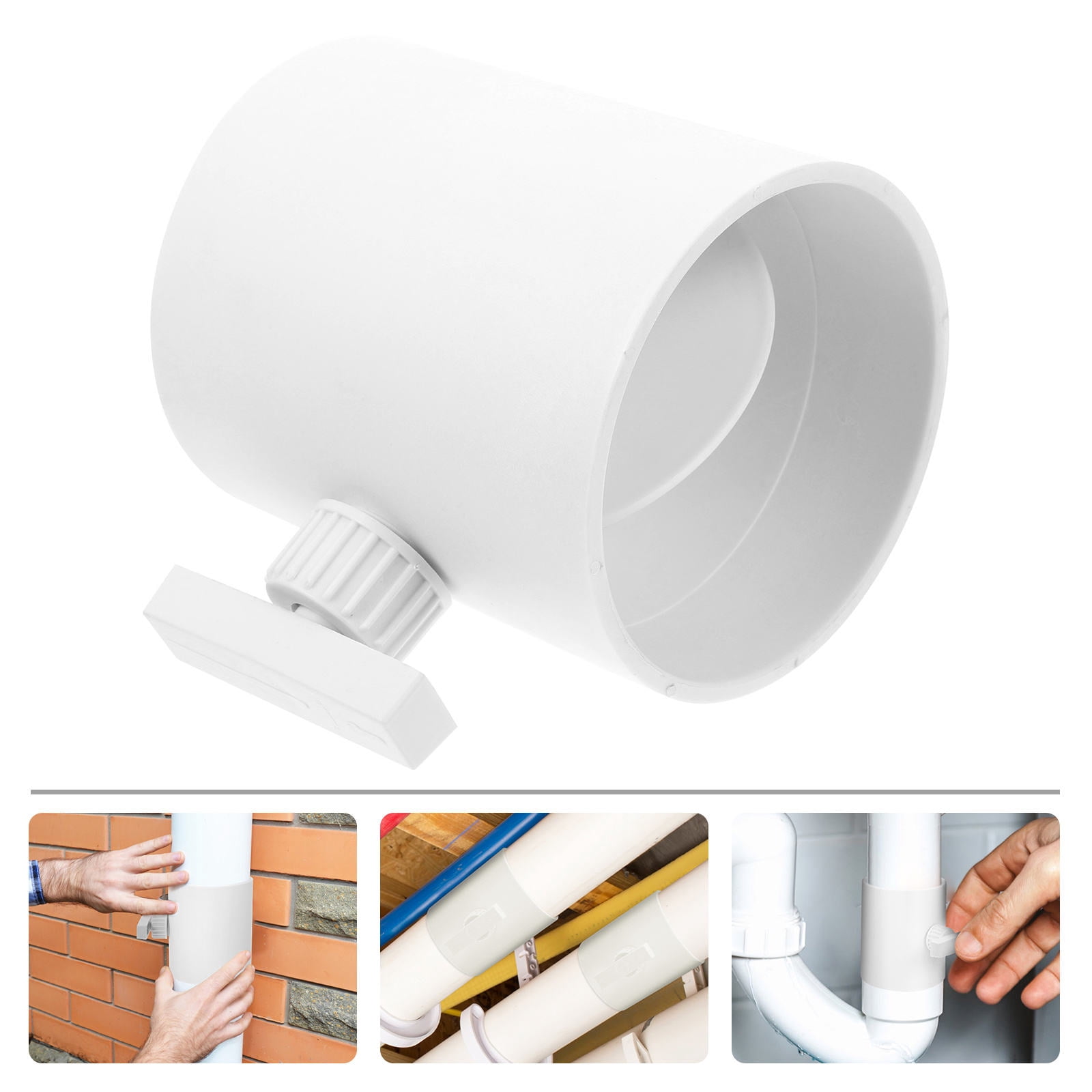 UPOUART 1Pcs White PVC Adjustable Damper for Exhaust Fan Ducts ...
