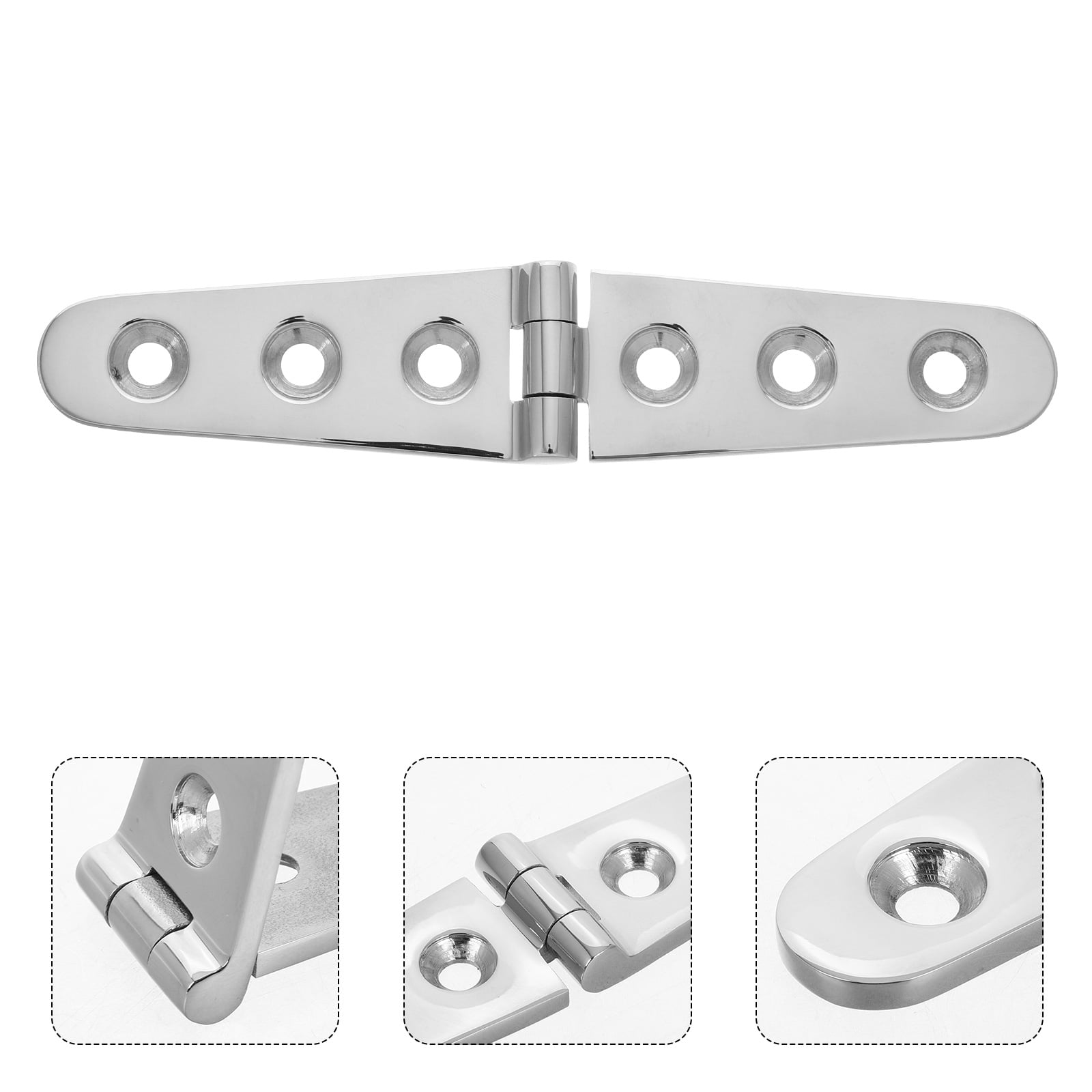 UPOUART 1Set 5.97X1.18X0.35In Stainless Steel Hinge for Boat Mounting ...
