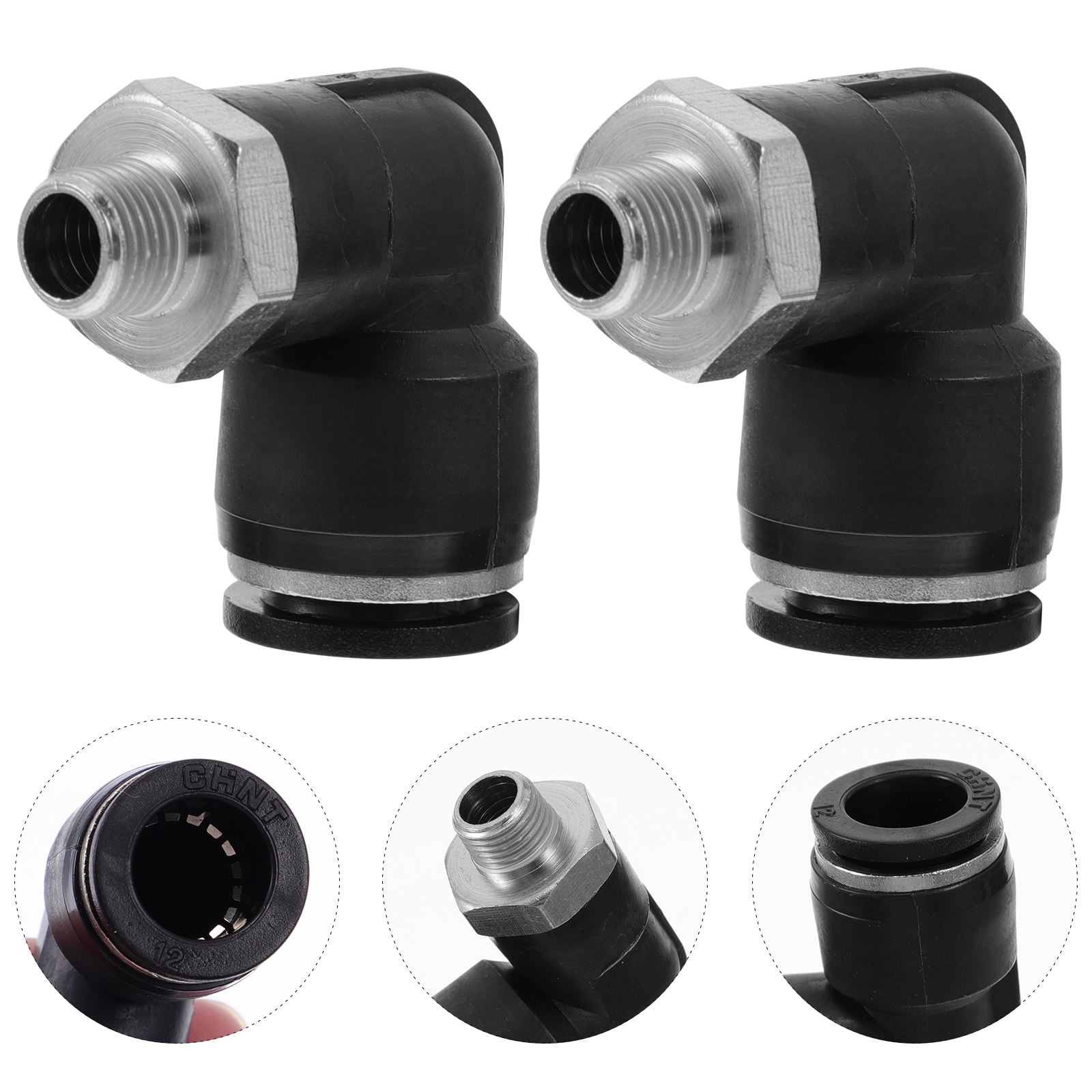 UPOUART 1Set Air Valves Pneumatic Tube Connector Fittings Easy ...