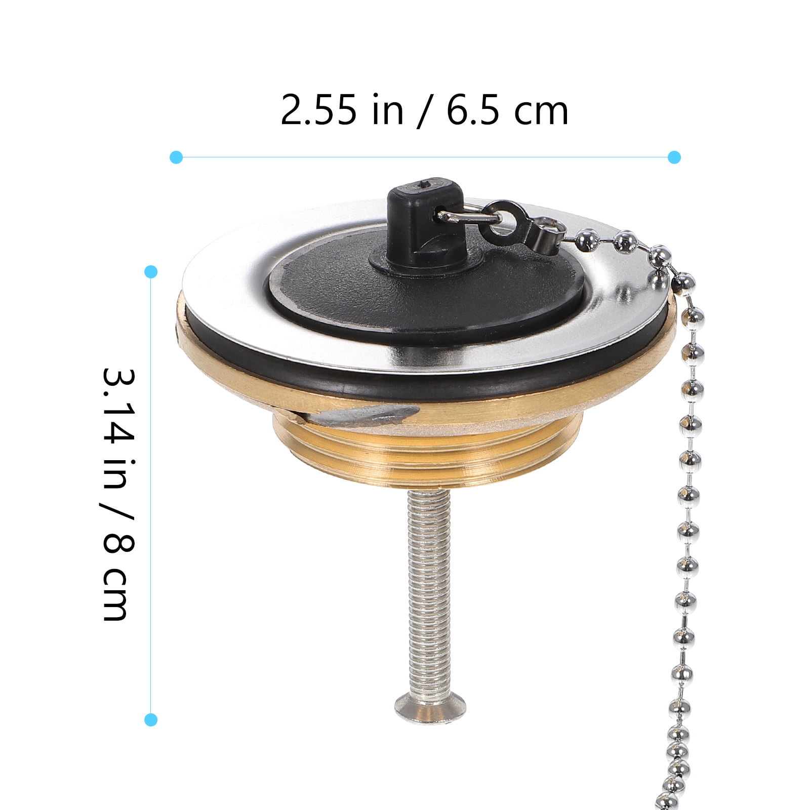 UPOUART Copper Bath Tub Drain Plug Set, and Rust Resistant, Replacement ...