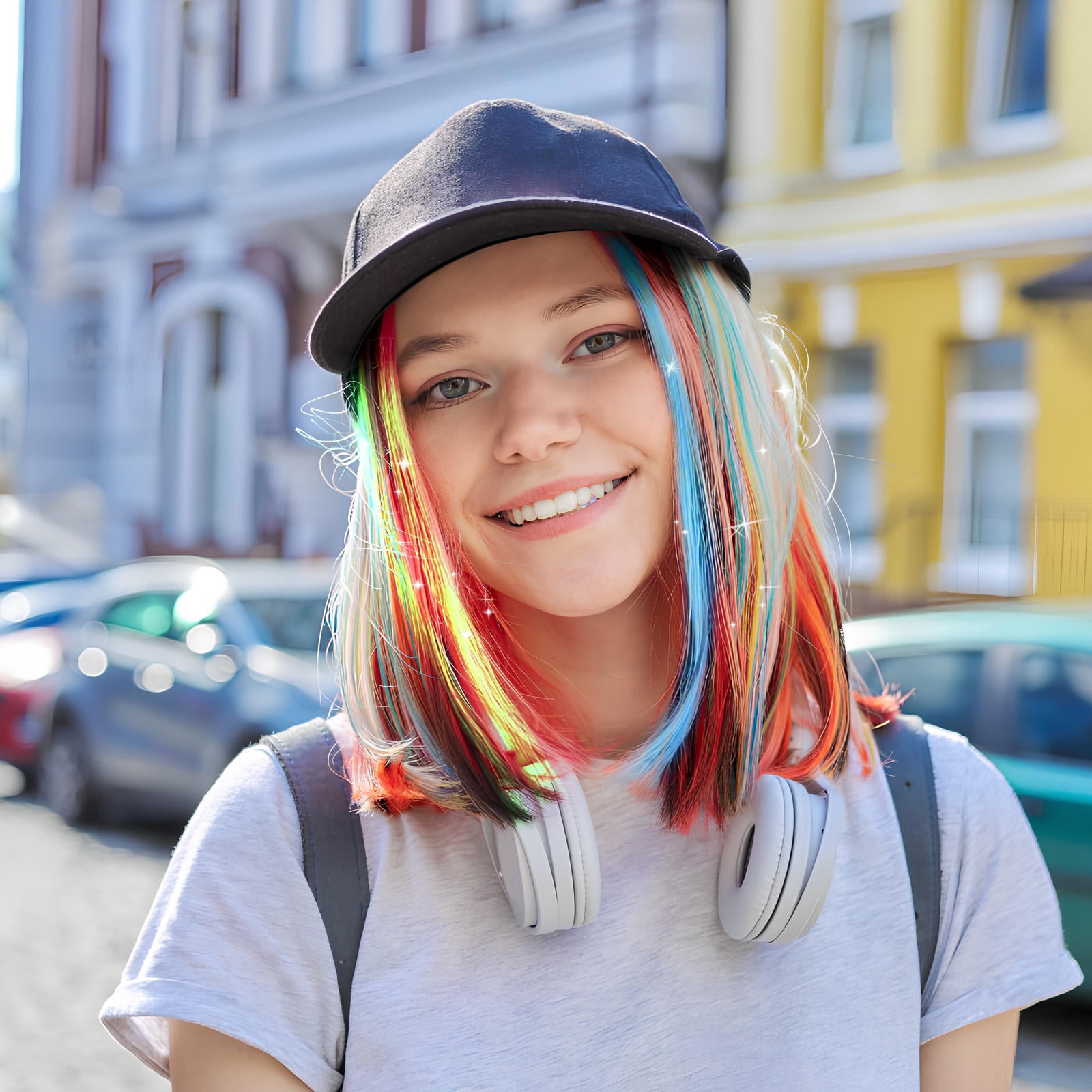 UPOUART 1Set Multi Color Hair Tinsel Kit with Sparkling Hair Strands ...