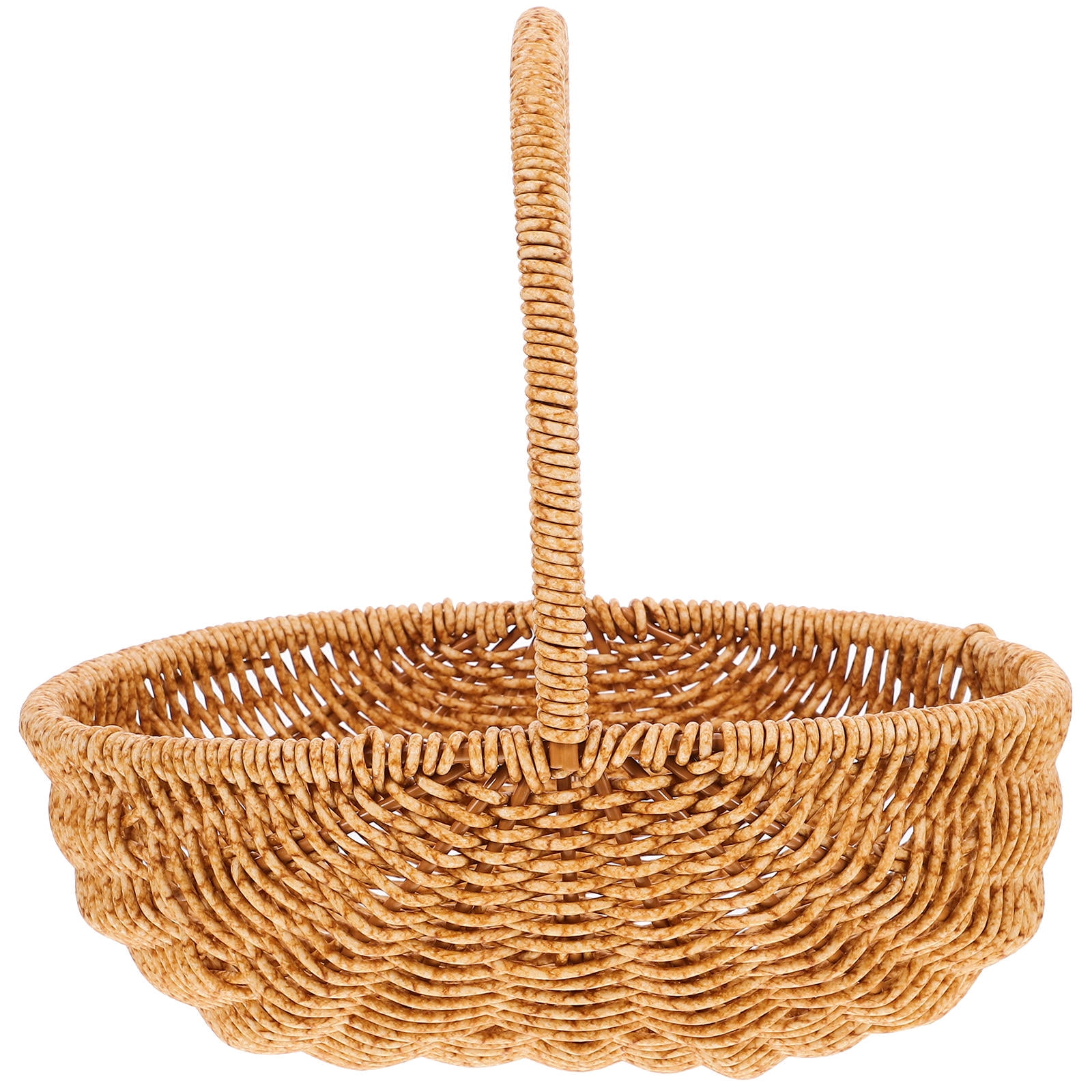 UPOUART 1Set Picnic Basket Round Top Square Base Small Picnic Basket ...