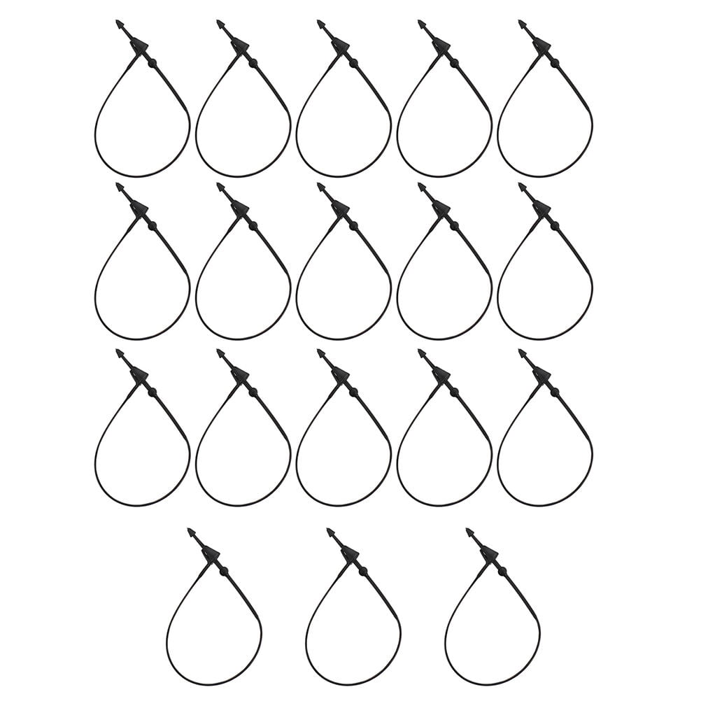 UPOUART 1Set Plastic Tag Fastener Black Snap Locks Hanging Tag Security ...
