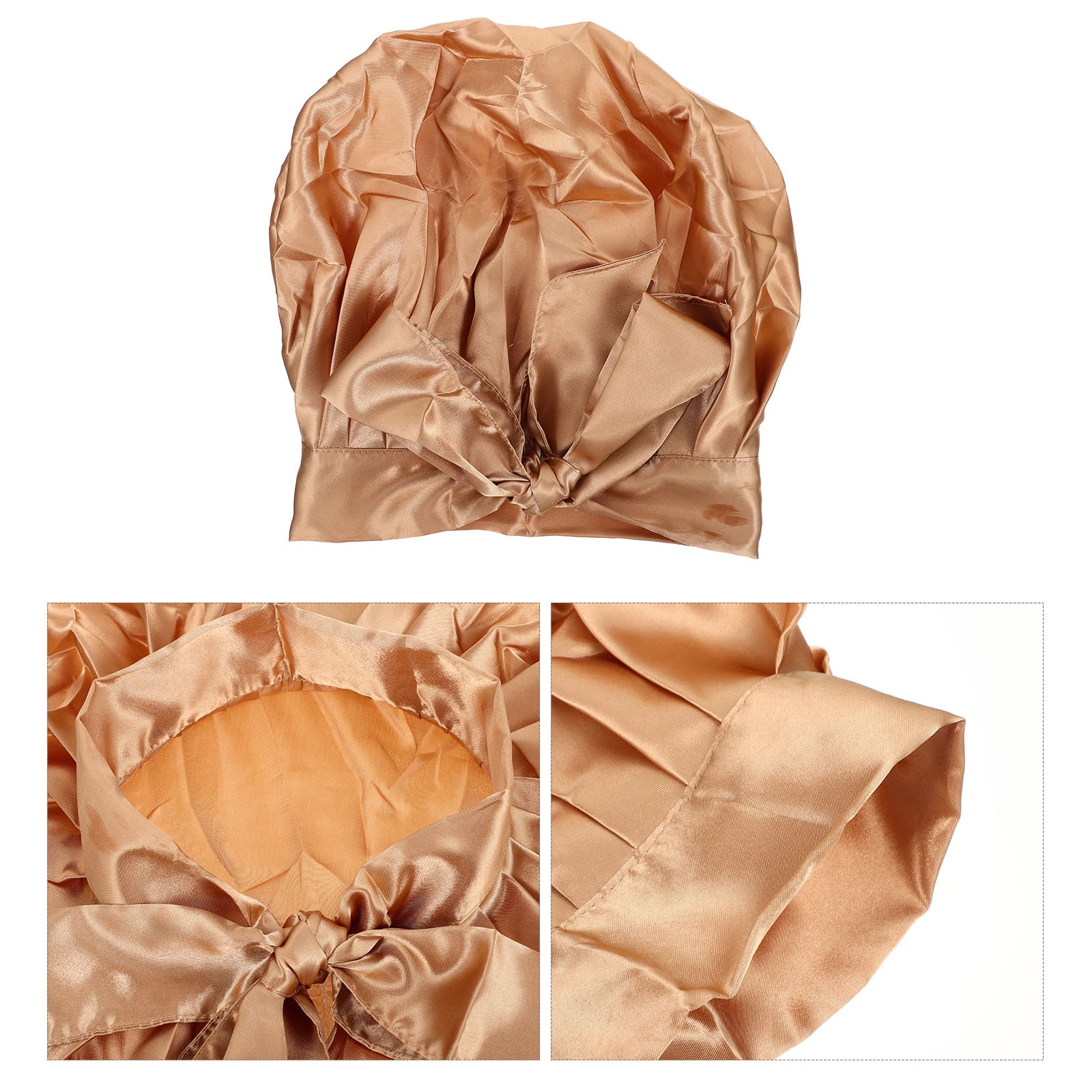 UPOUART 1Set Satin Bonnet for Hair Routine Bonnet Chocolate Sleep Hat ...