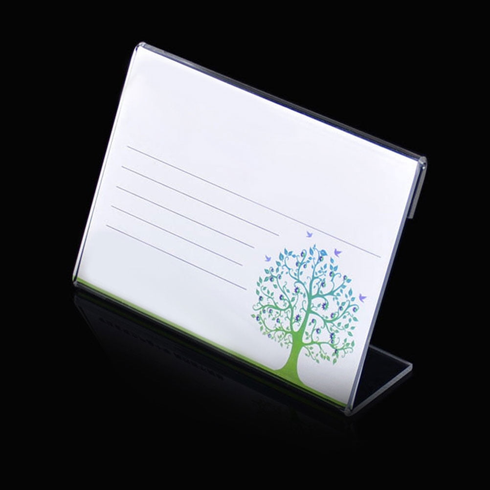 UPOUART 1set Acrylic Sign Holders For Display Supermarket Restaurant ...