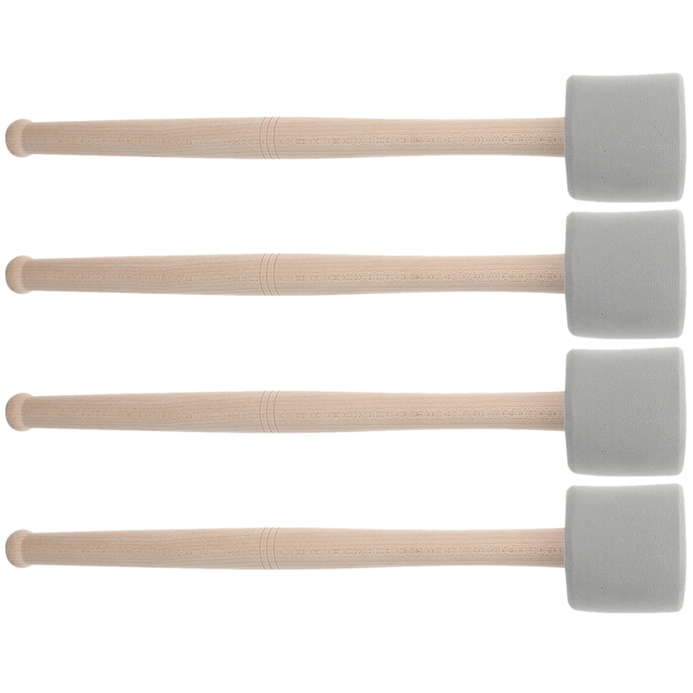 UPOUART Professional Bass Drum Mallets Grey Wood Handle with for Wide ...