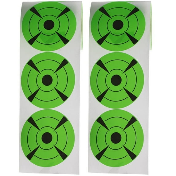 UPOUART 2 Rolls of Self Adhesive Round Stickers Green ABS for Shooters ...