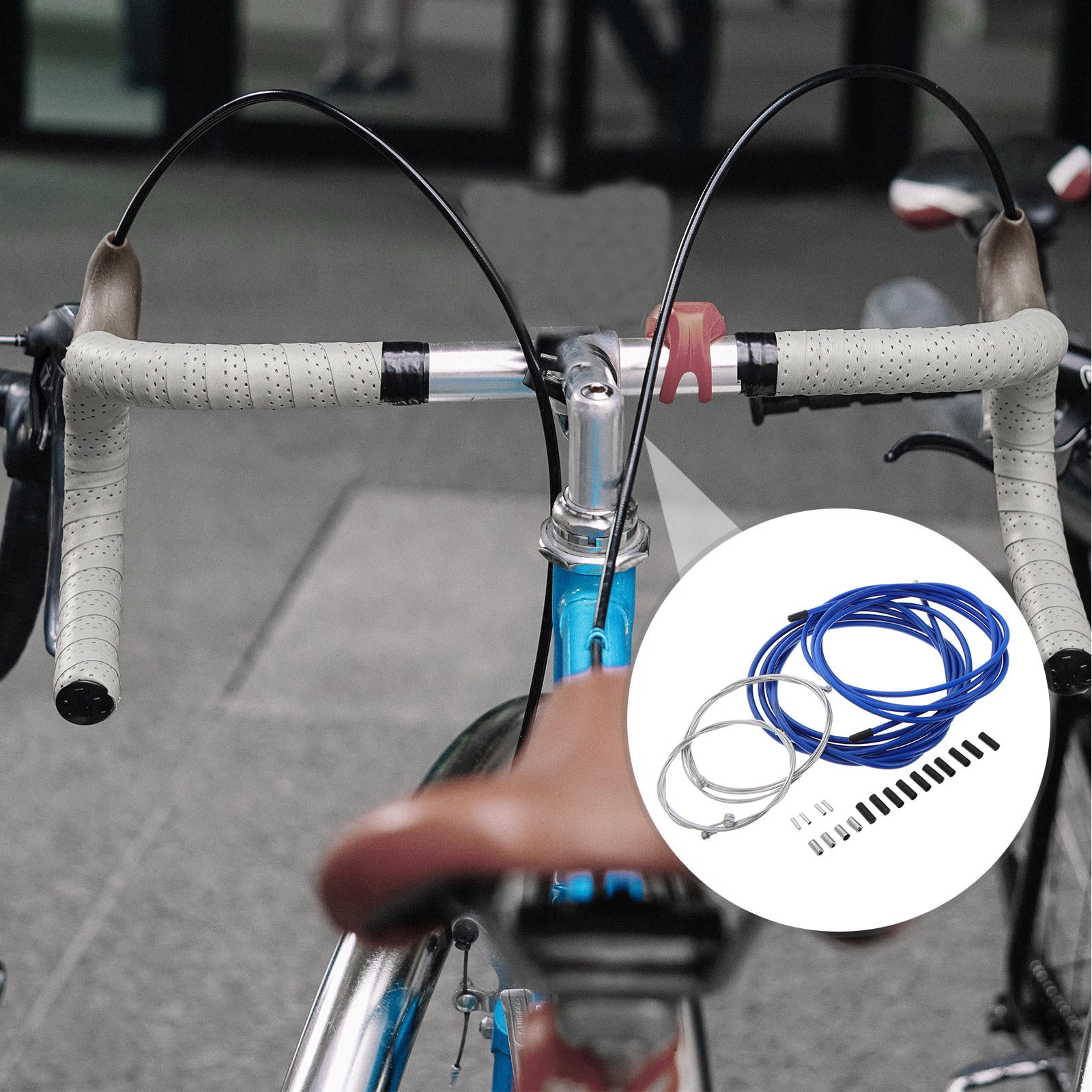 UPOUART Bicycle Cable and Housing Set Multi 2 Sets 78.7X0.16X0.16in ...