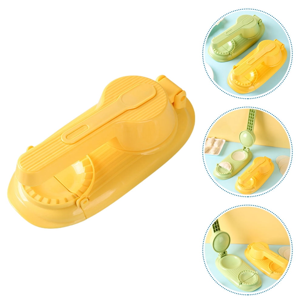 UPOUART 2 in 1 Dumpling Maker Press Tool in Yellow PP for Easy Dumpling ...
