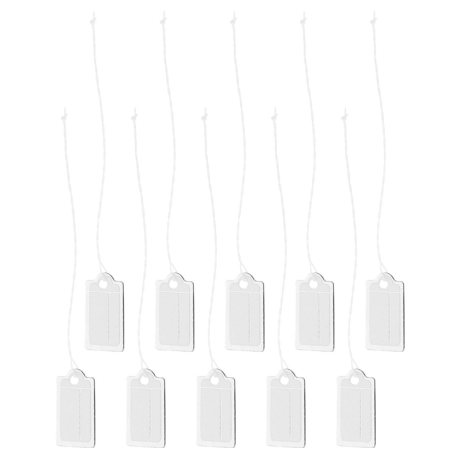 UPOUART 200Pack Rectangular Price Tags Silver for Jewelry Inventory ...