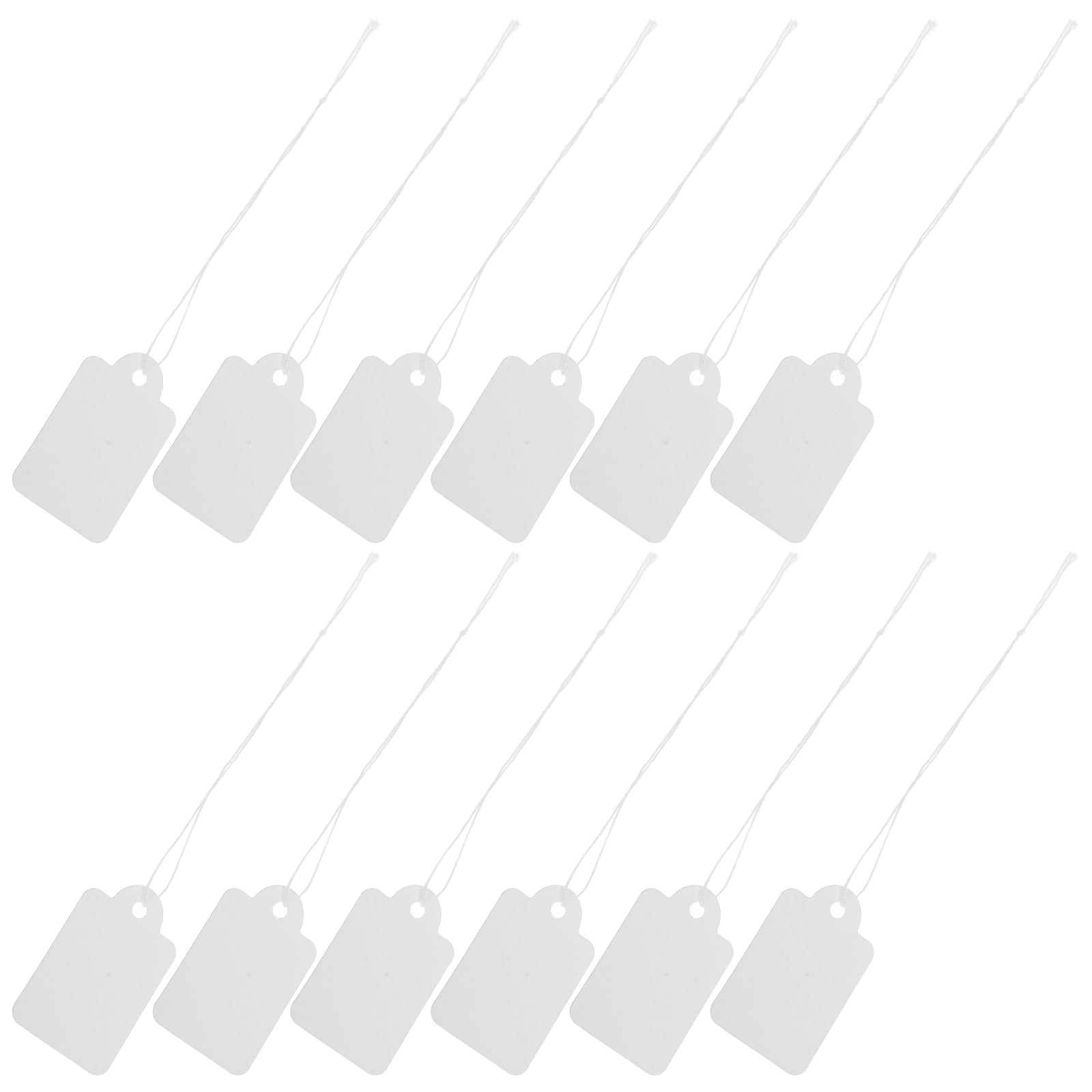 UPOUART 200Pcs White Pre Strung ng Tags Writable Paper Label Tags for ...