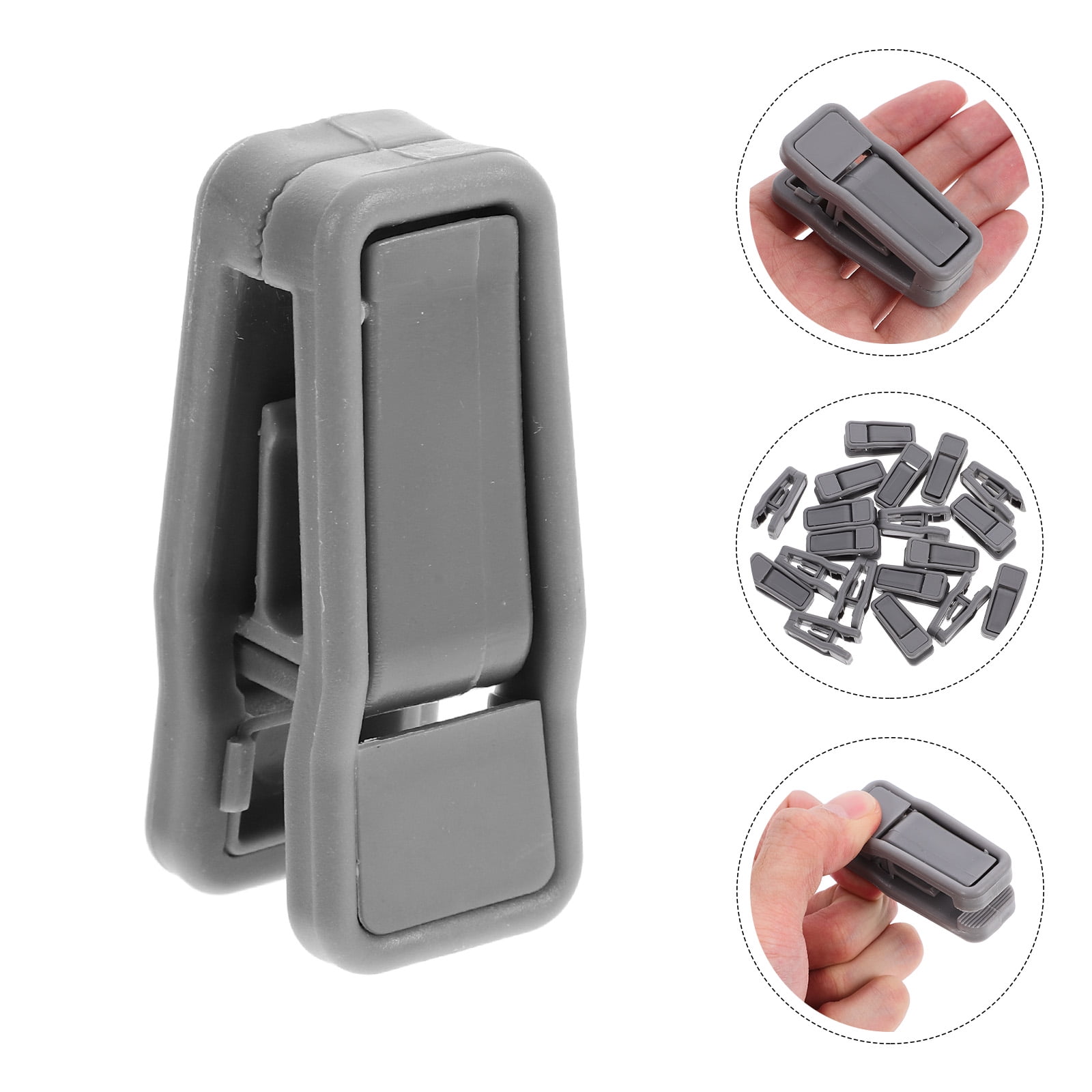 UPOUART 20Pcs Multi Functional Grey Clothes Clips for Hanging Clothes ...