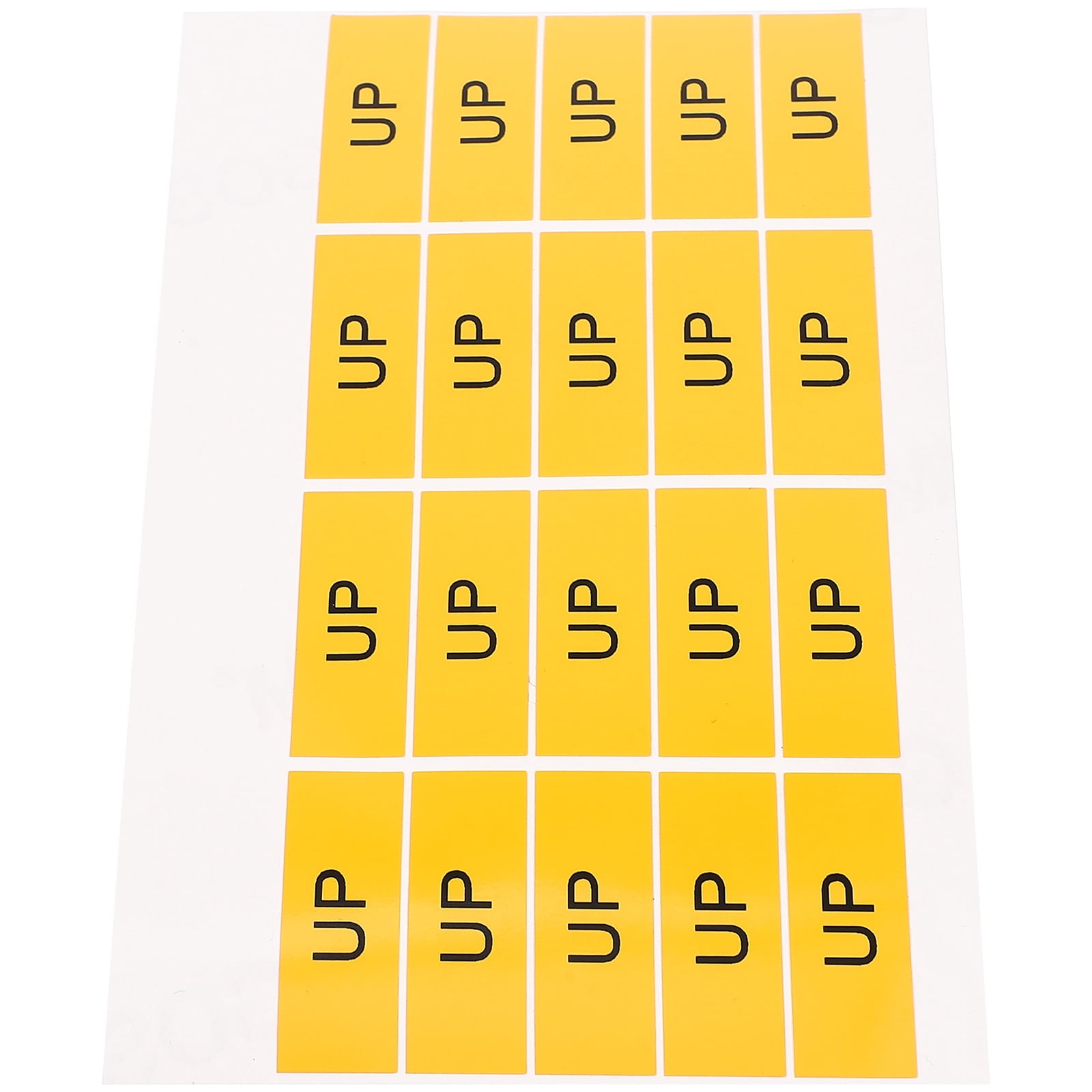UPOUART 20Pcs PVC Safety Warning Device Labels Yellow Easy to Apply and ...