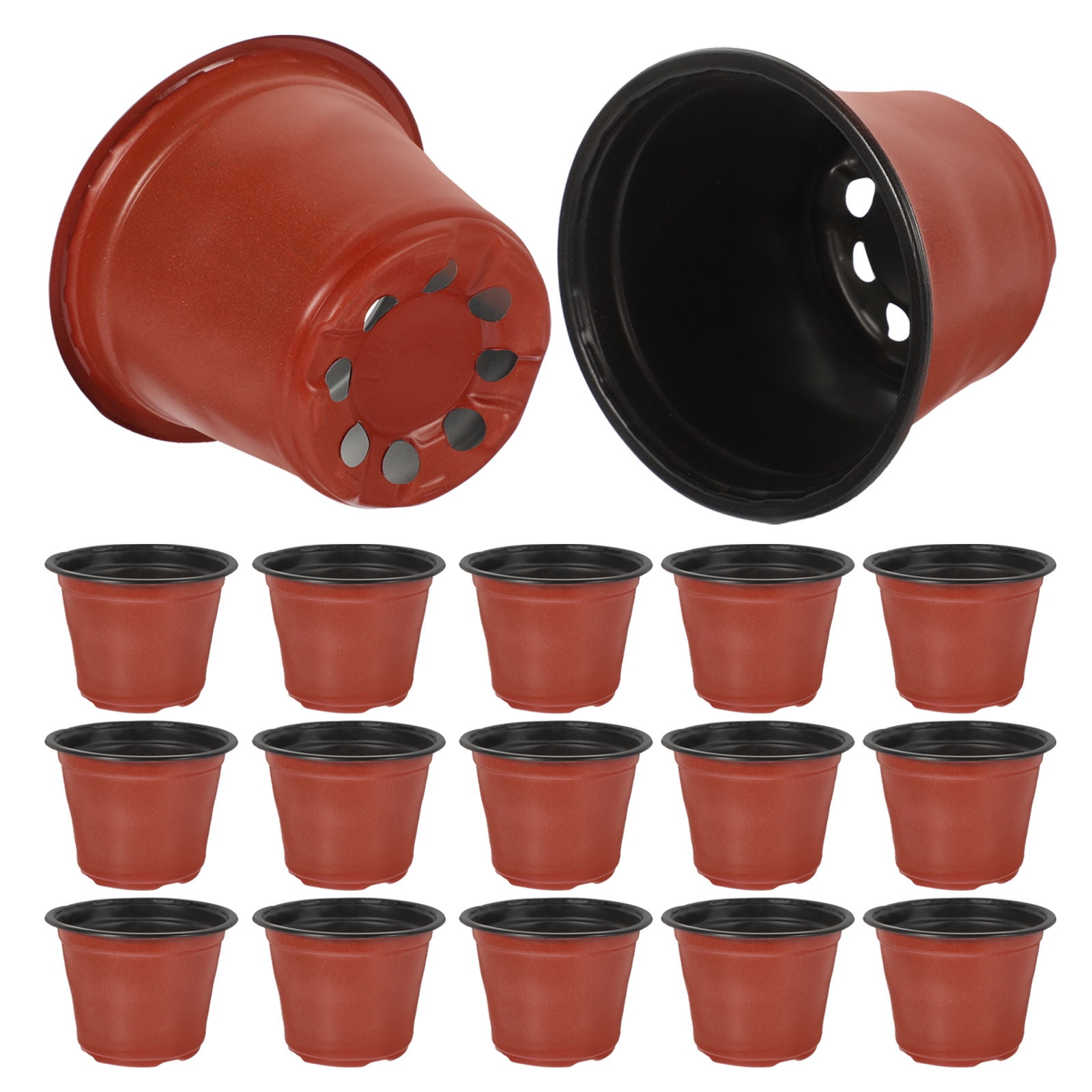 UPOUART 20Pcs Plants Flower Pot in Red for Houseplants 11X9.9In with ...