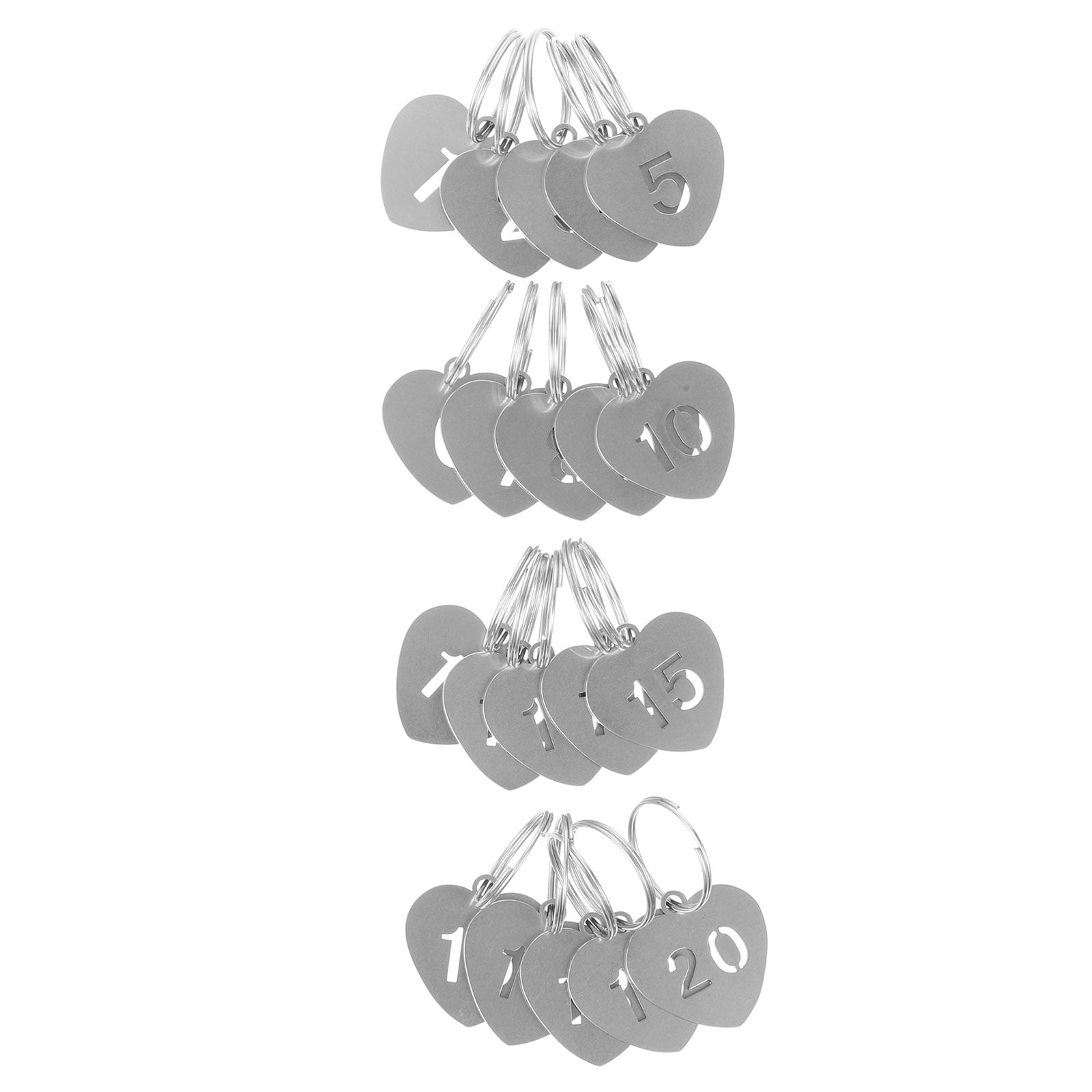 UPOUART 20Pcs Portable Titanium Steel Key Identification Tags with ...